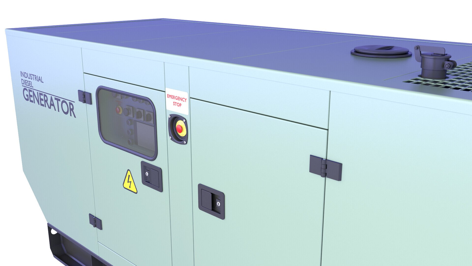 Electric Power Diesel Generator 8 3D Model - TurboSquid 1980019