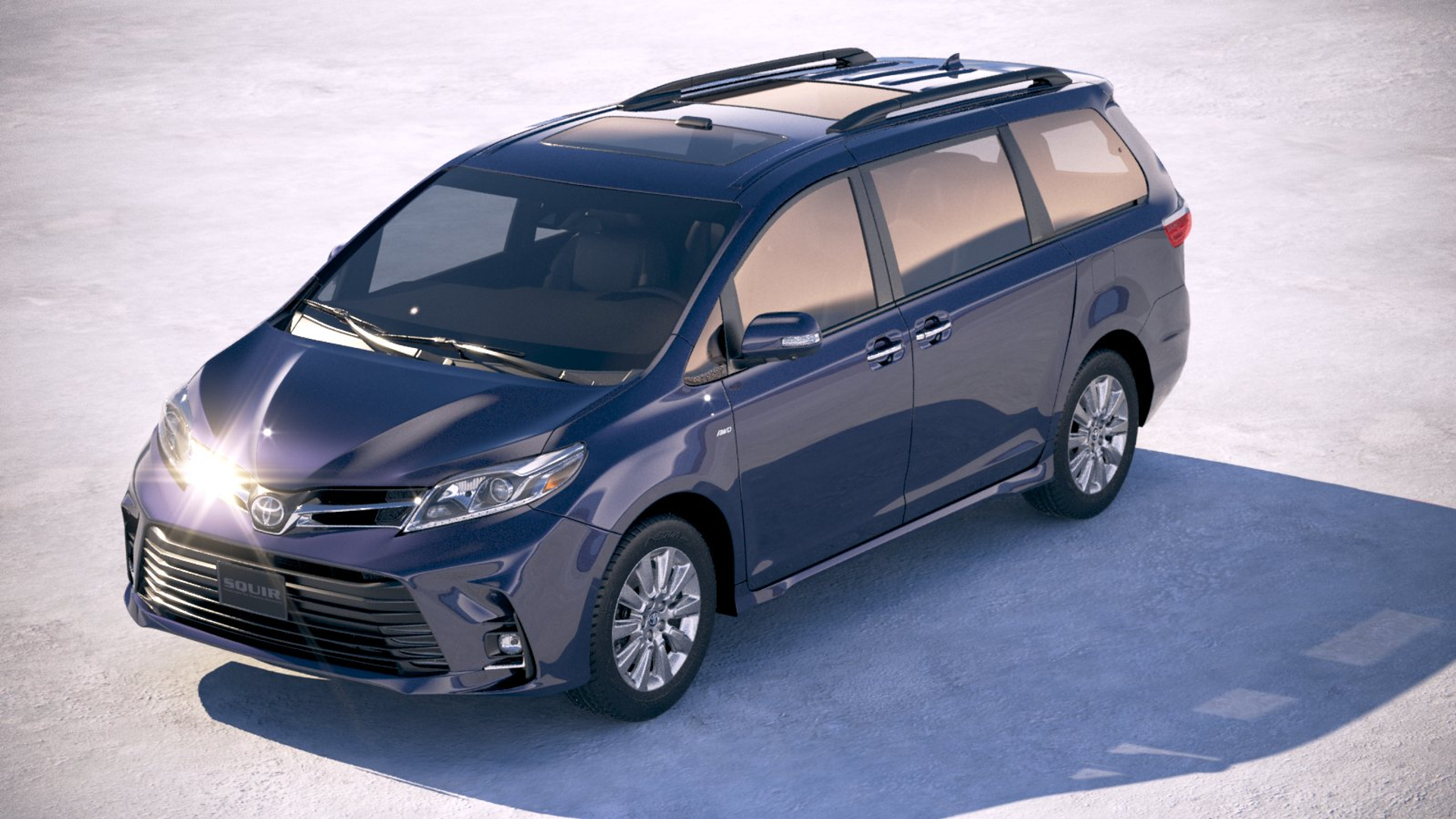 Toyota Sienna 2018 Model - TurboSquid 1245467