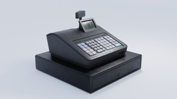 3D модель Cash Register 4K and 2K Textures - TurboSquid 2082297