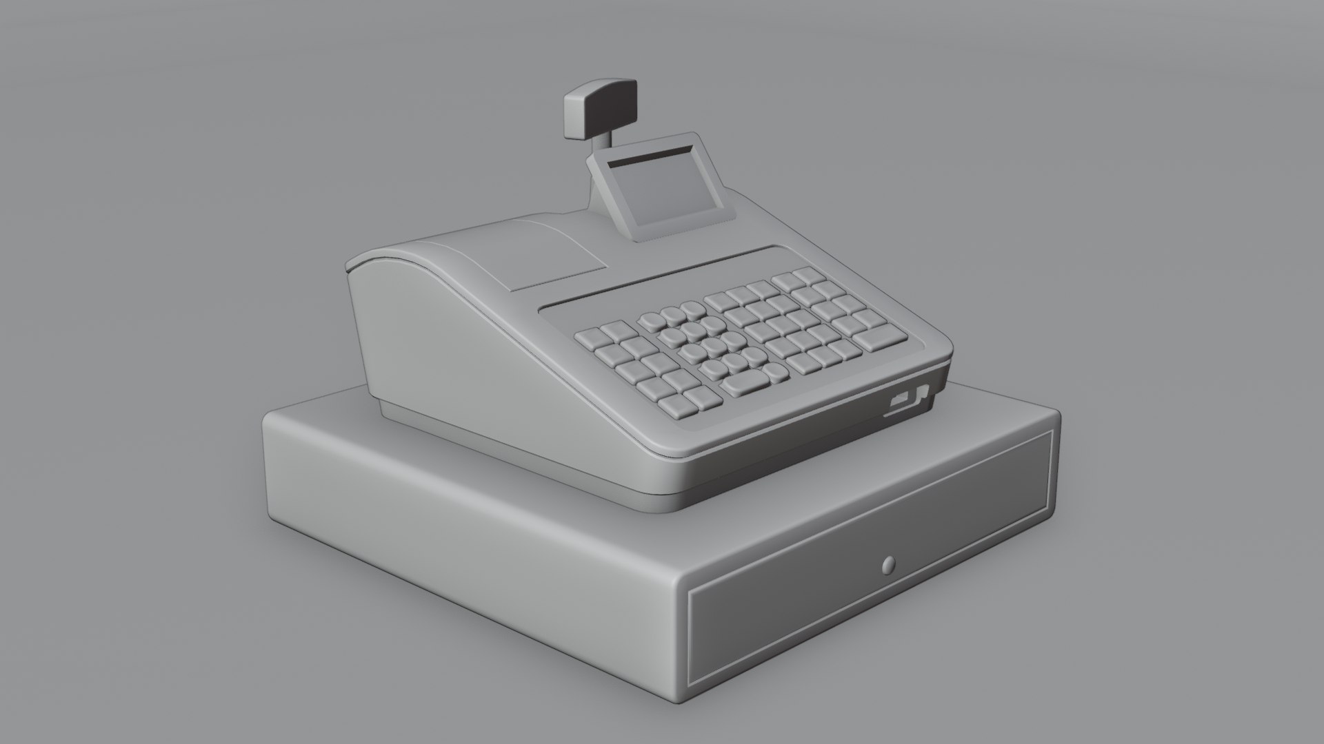 Cash Register 4K And 2K Textures Model - TurboSquid 2082297
