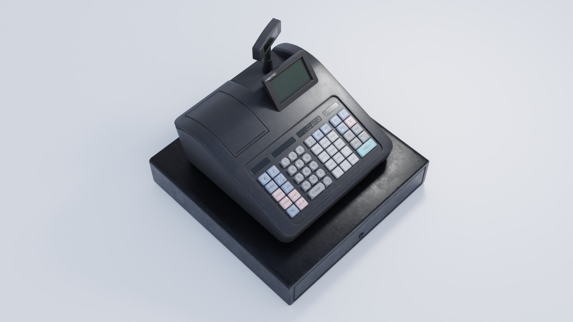 Cash Register 4K And 2K Textures Model - TurboSquid 2082297