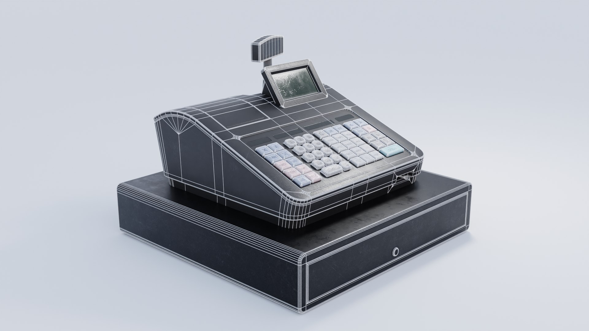 Cash Register 4K And 2K Textures Model - TurboSquid 2082297