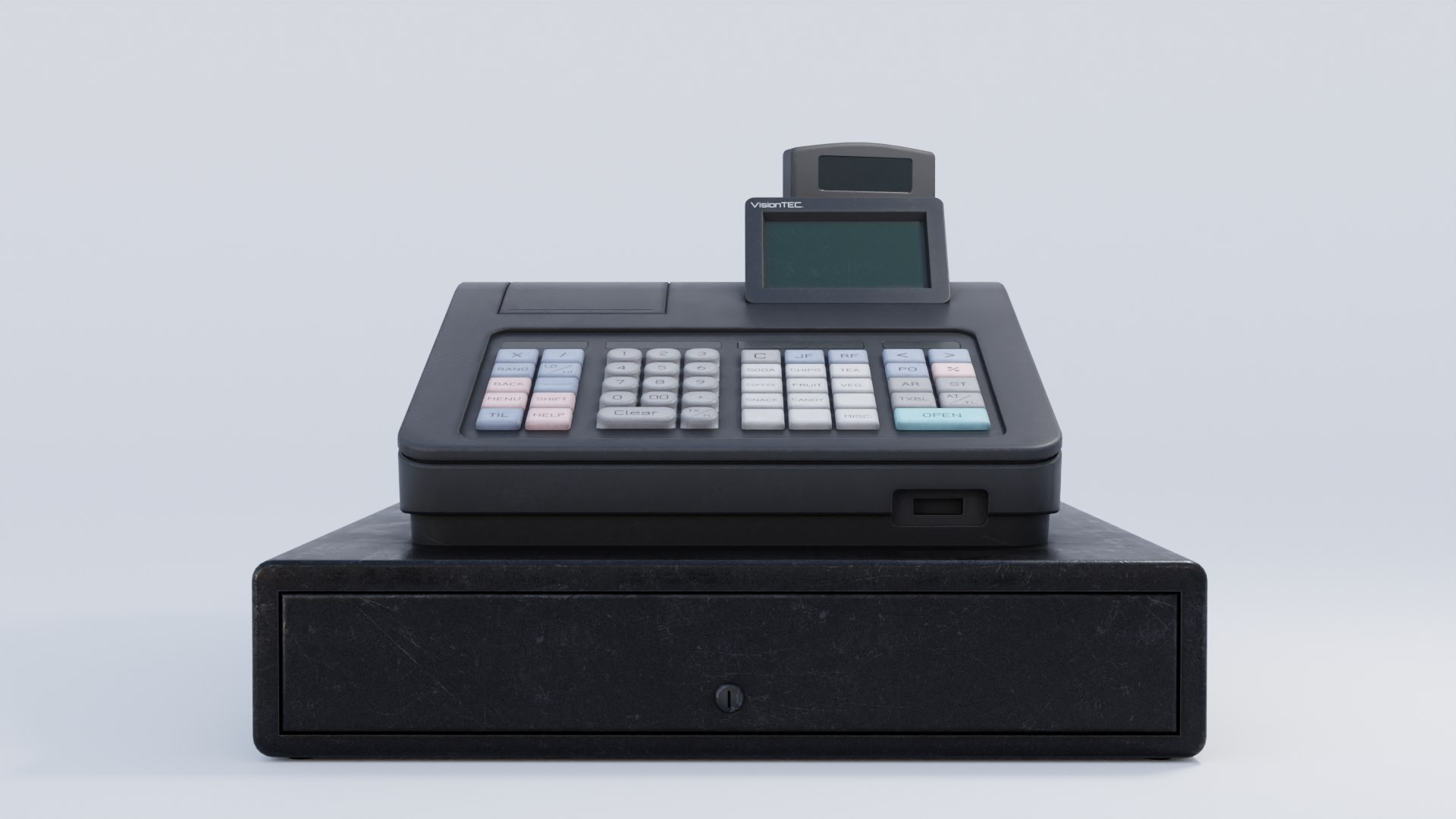 Cash Register 4K And 2K Textures Model - TurboSquid 2082297