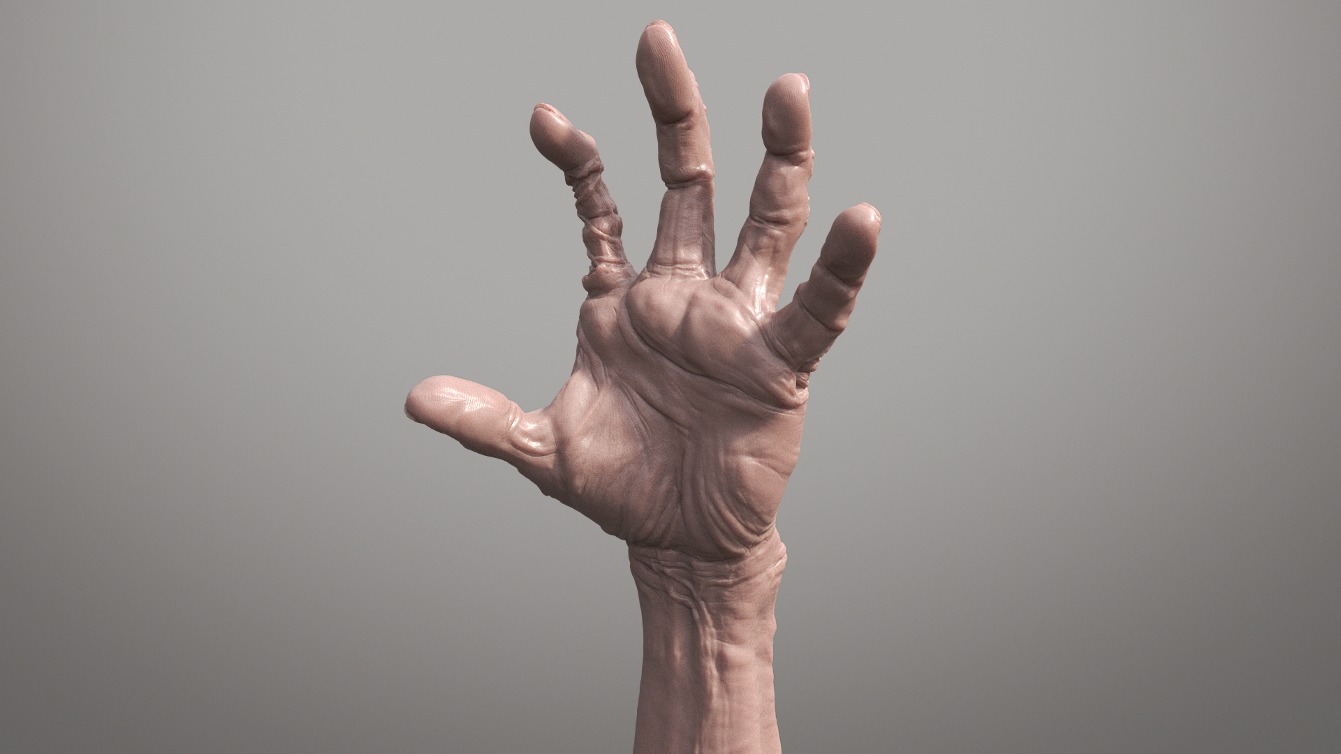 3d Model Zombie Hand