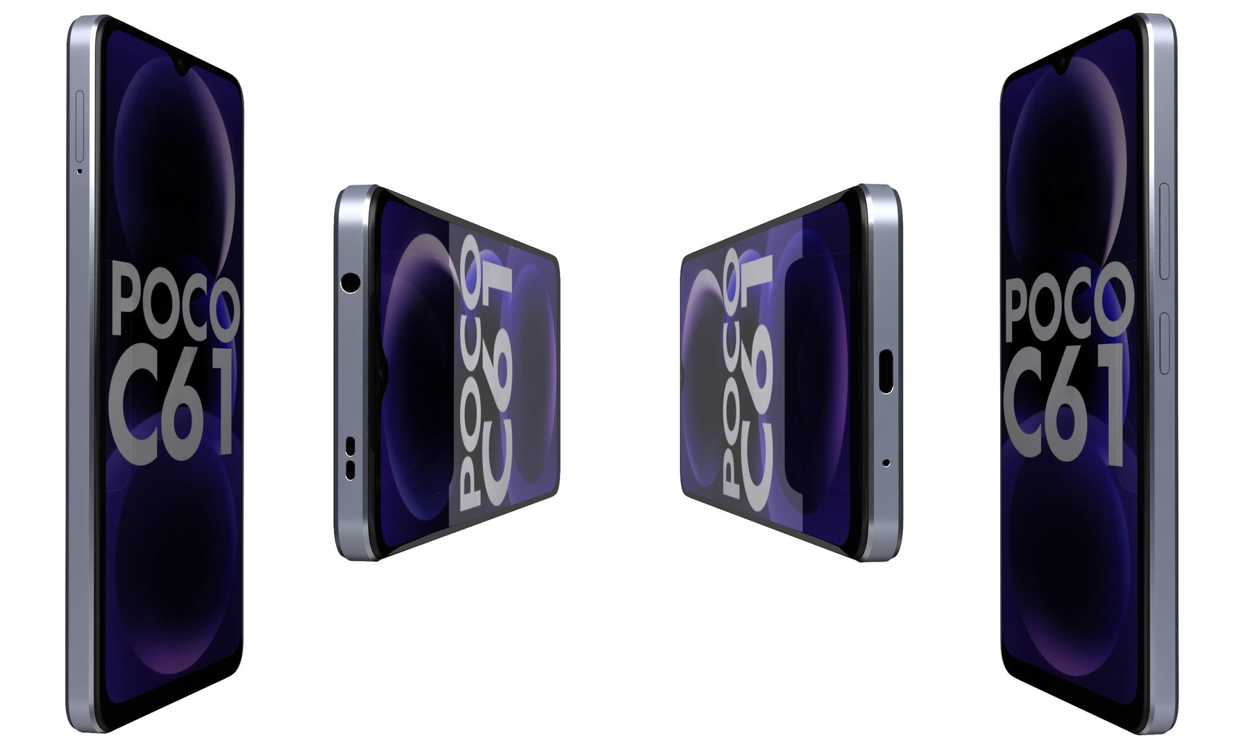 3D Xiaomi Poco C61 Blue - TurboSquid 2216325