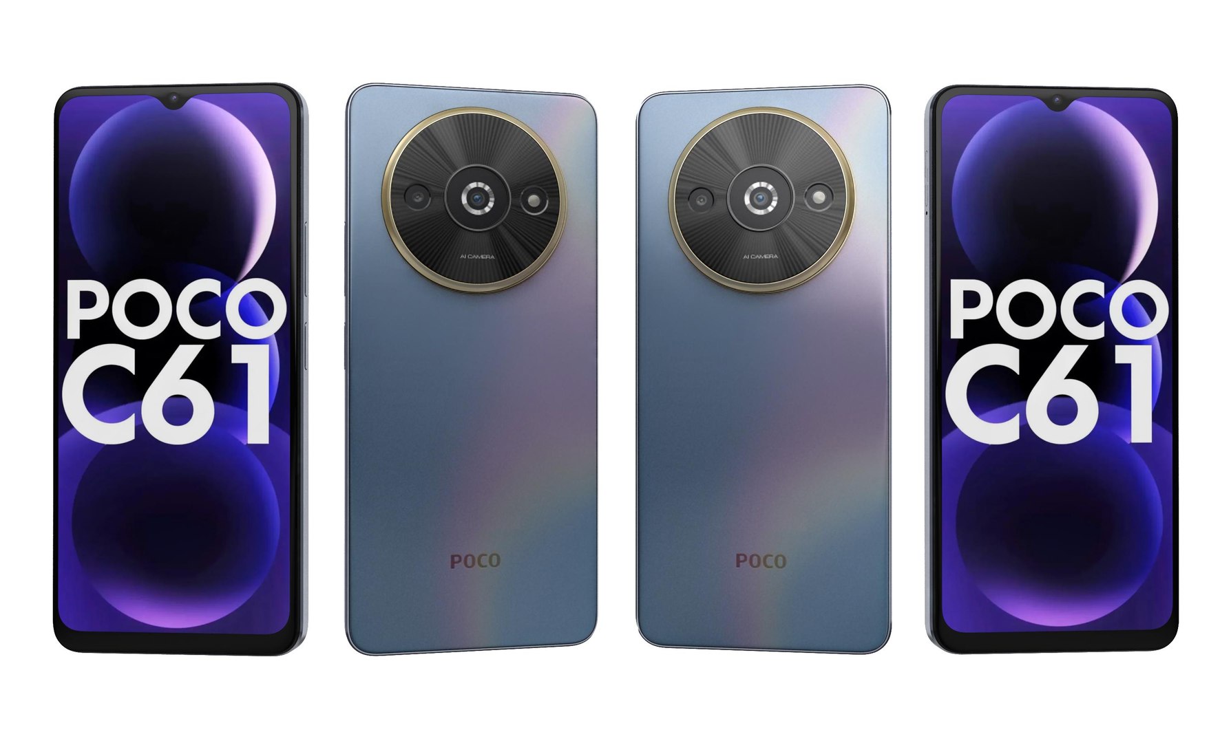 3D Xiaomi Poco C61 Blue - TurboSquid 2216325