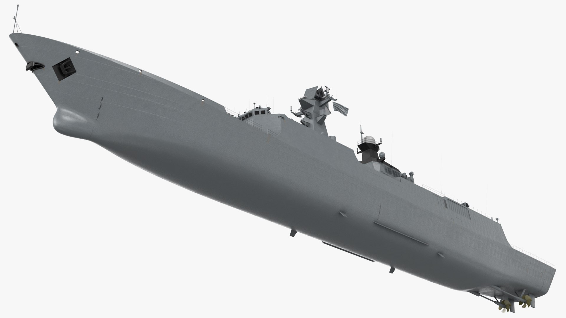 3D Frigate Rigged - TurboSquid 1805415