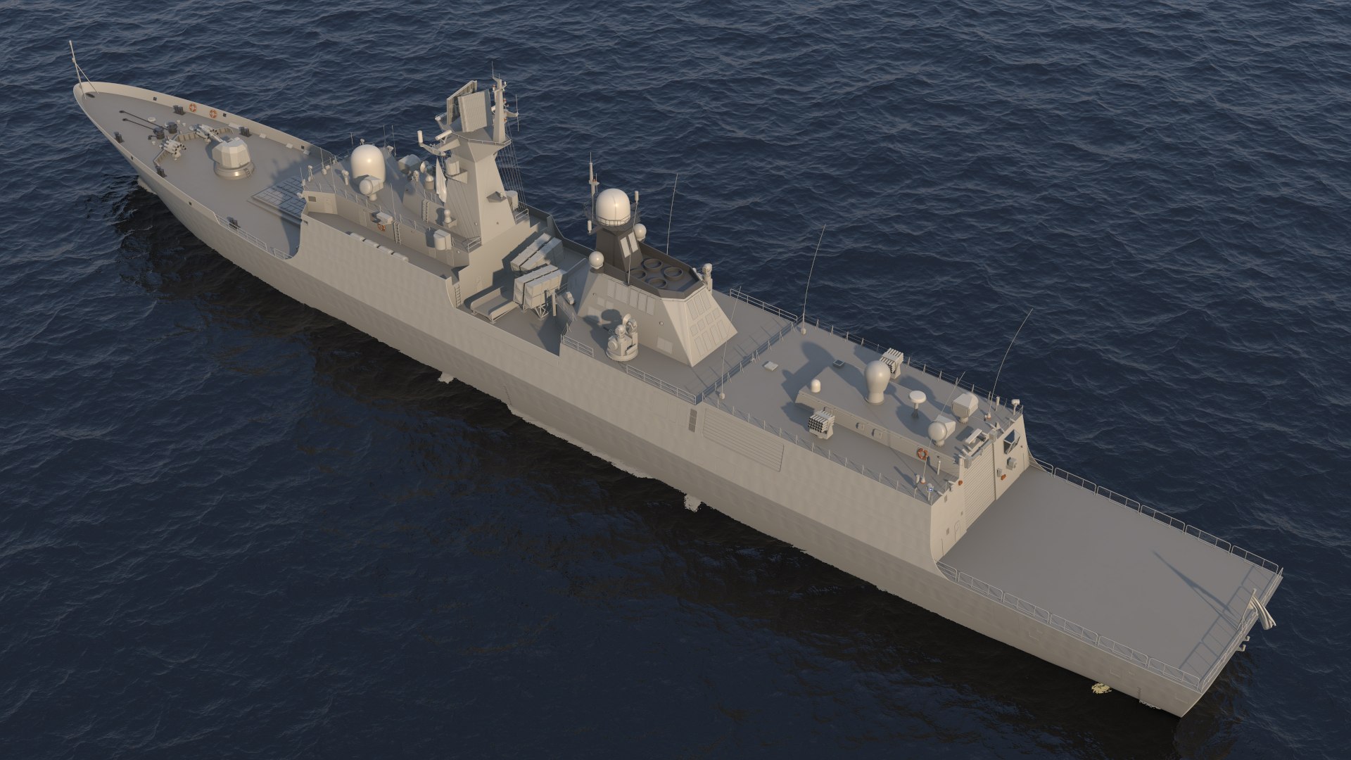 3D Frigate Rigged - TurboSquid 1805415