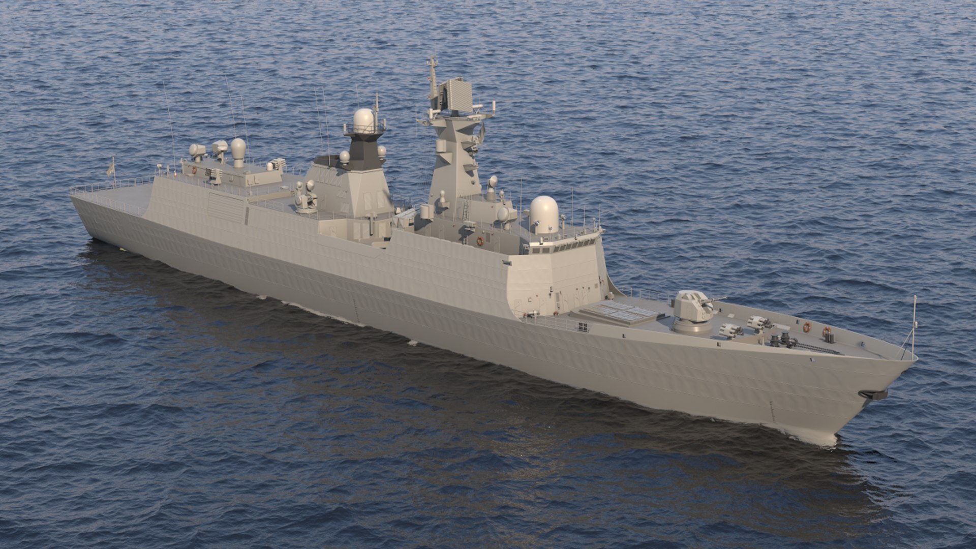 3D Frigate Rigged - TurboSquid 1805415