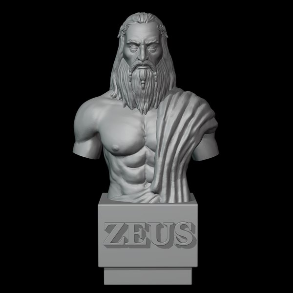 God zeus bust 3D model - TurboSquid 1346345