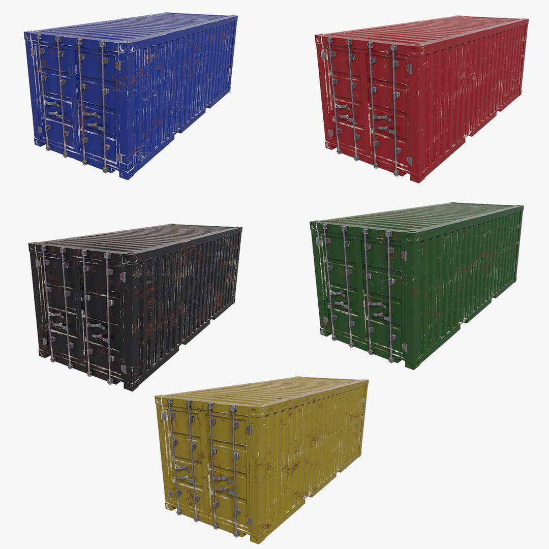 Container Collection 3D Model - TurboSquid 2391303