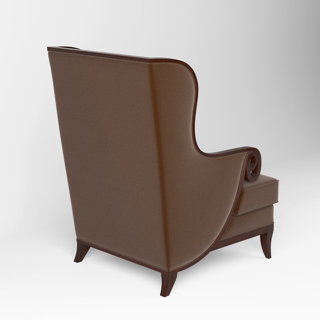 3D Model Chesterfield Armchair - TurboSquid 2183527