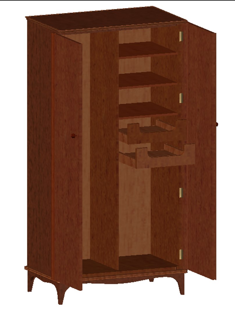 Wardrobe Drawers Dwg