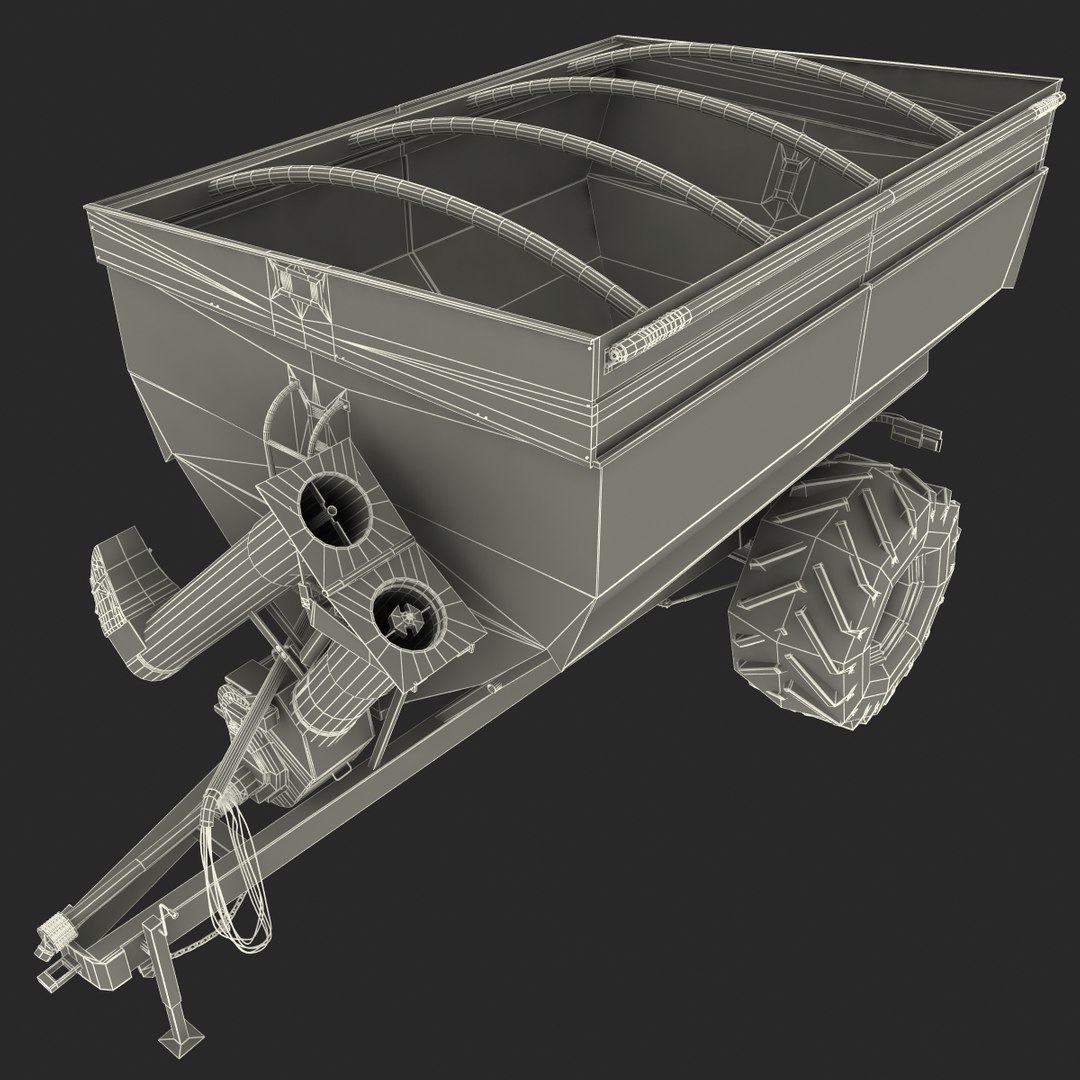 Farm Grain Cart Parker 3d Model