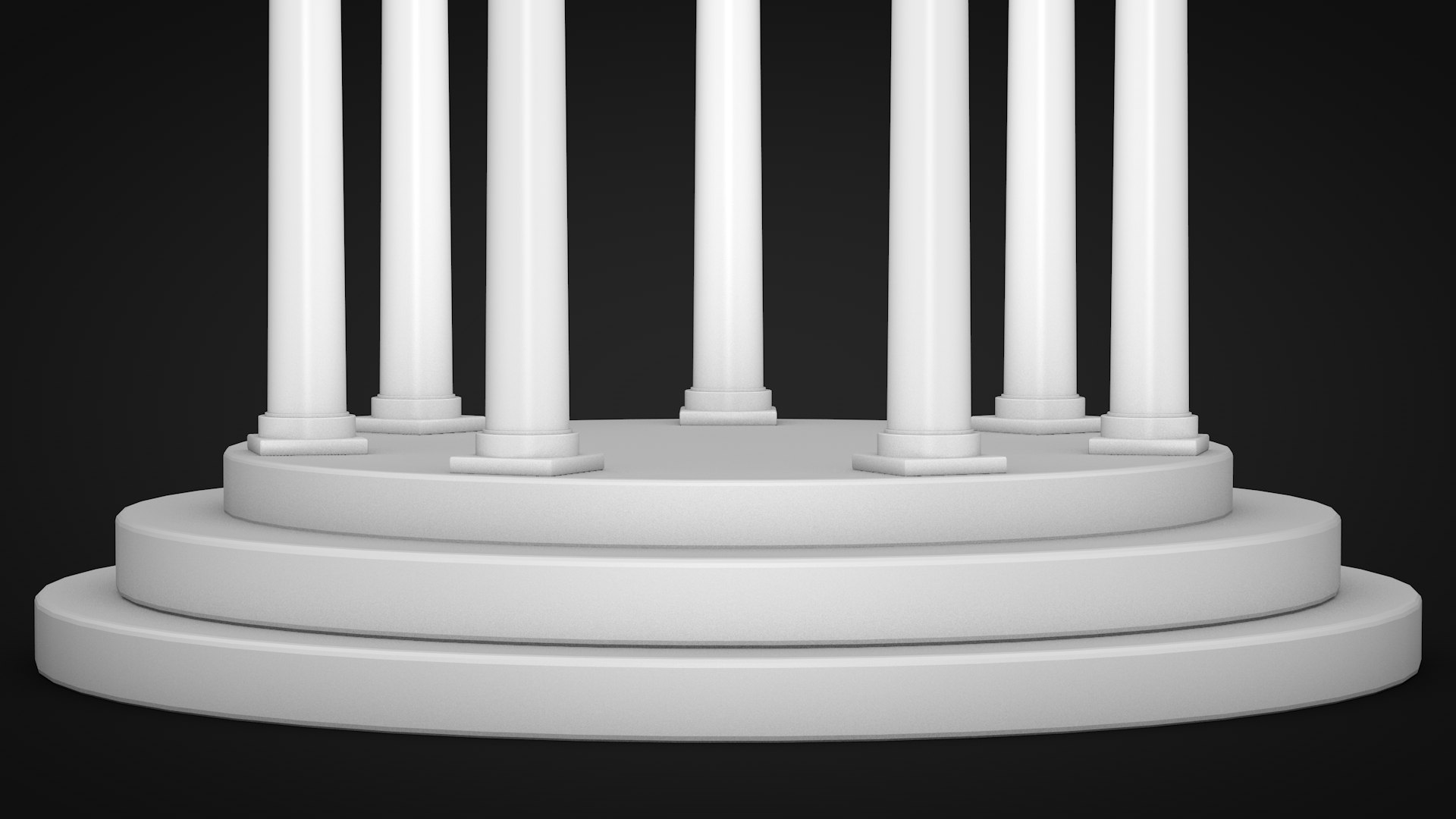 3D rotunda - model - TurboSquid 1659197