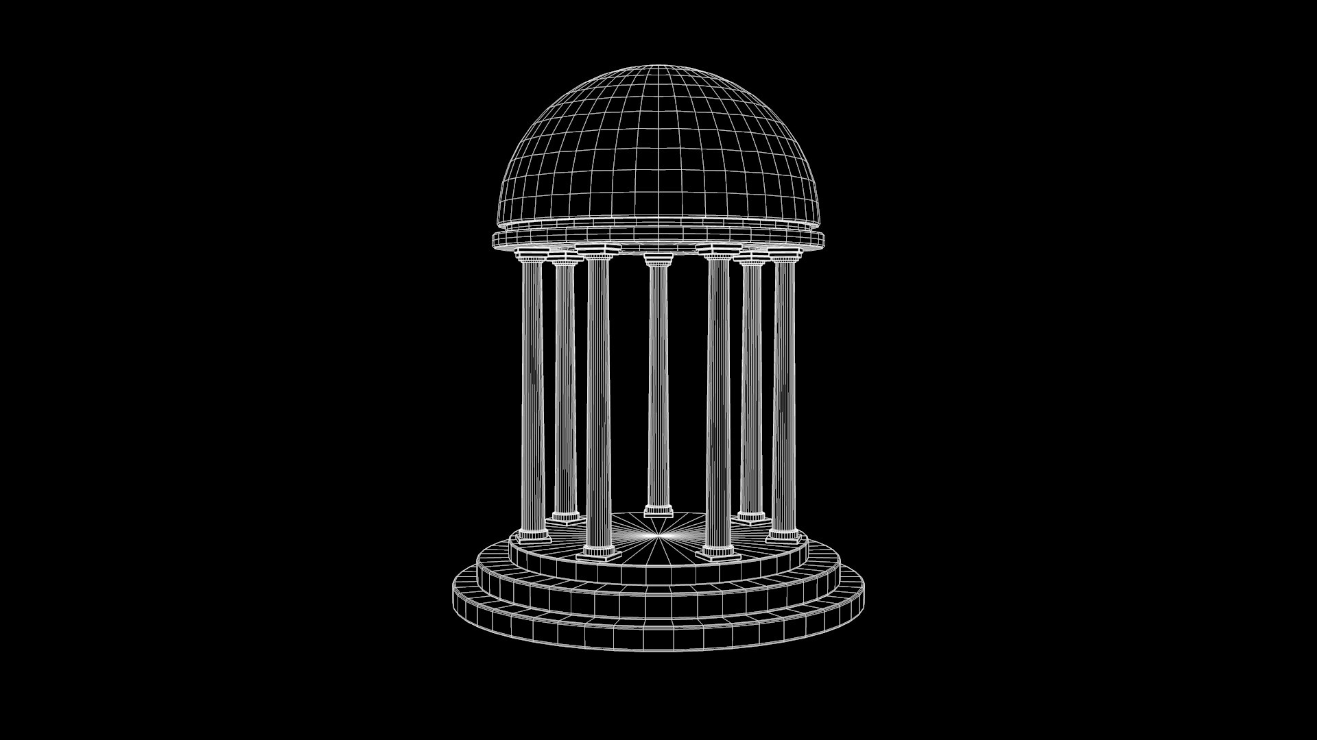 3D rotunda - model - TurboSquid 1659197