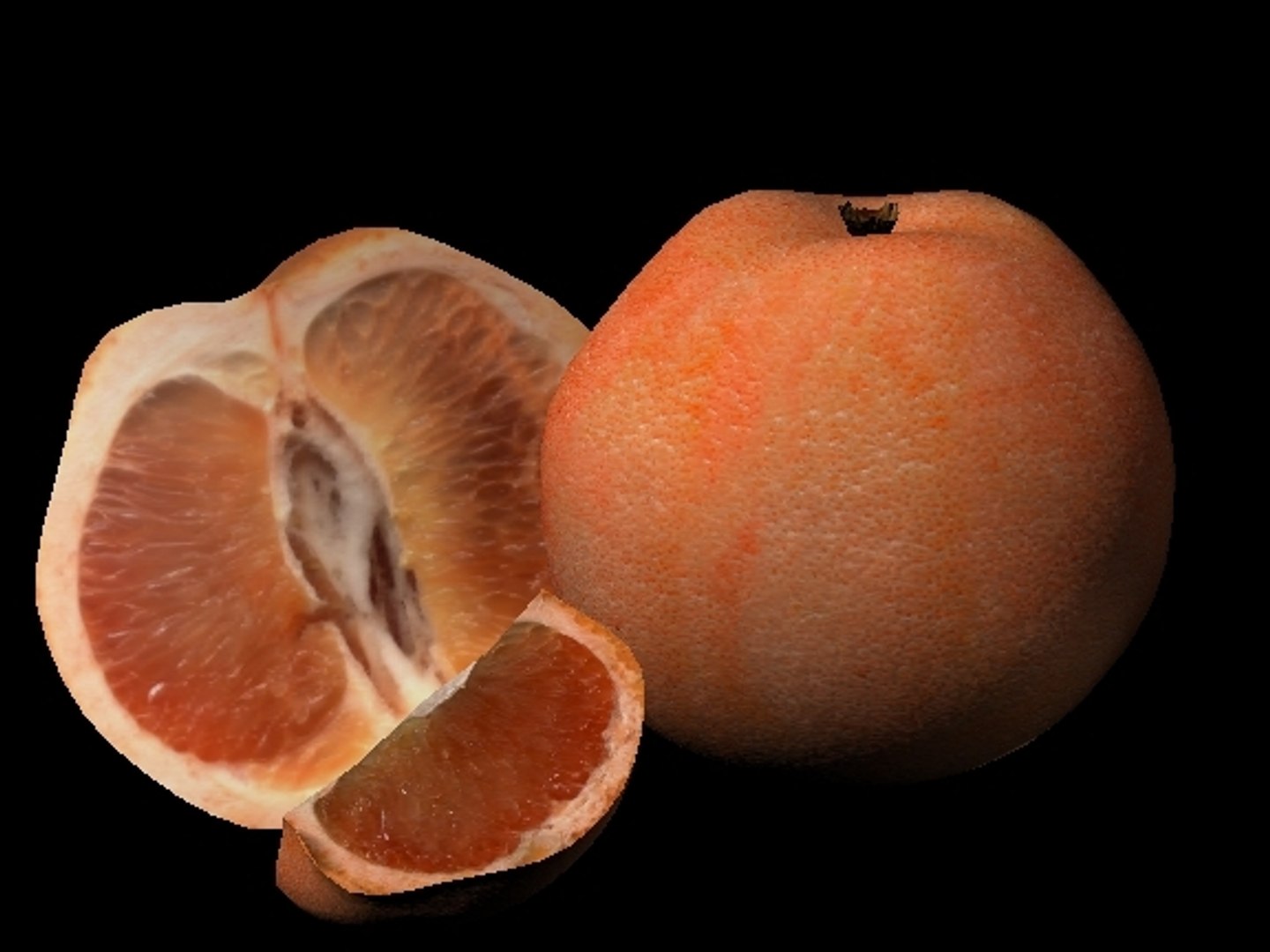 3d Model Grapefruit Fruit