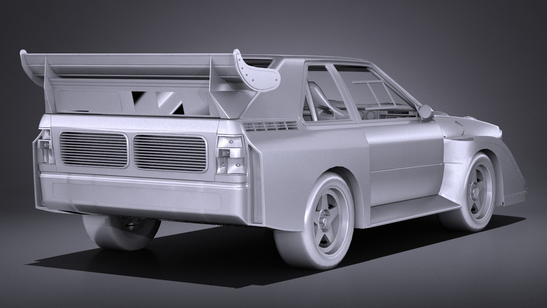 3D Audi Sport Quattro Model - TurboSquid 1260705