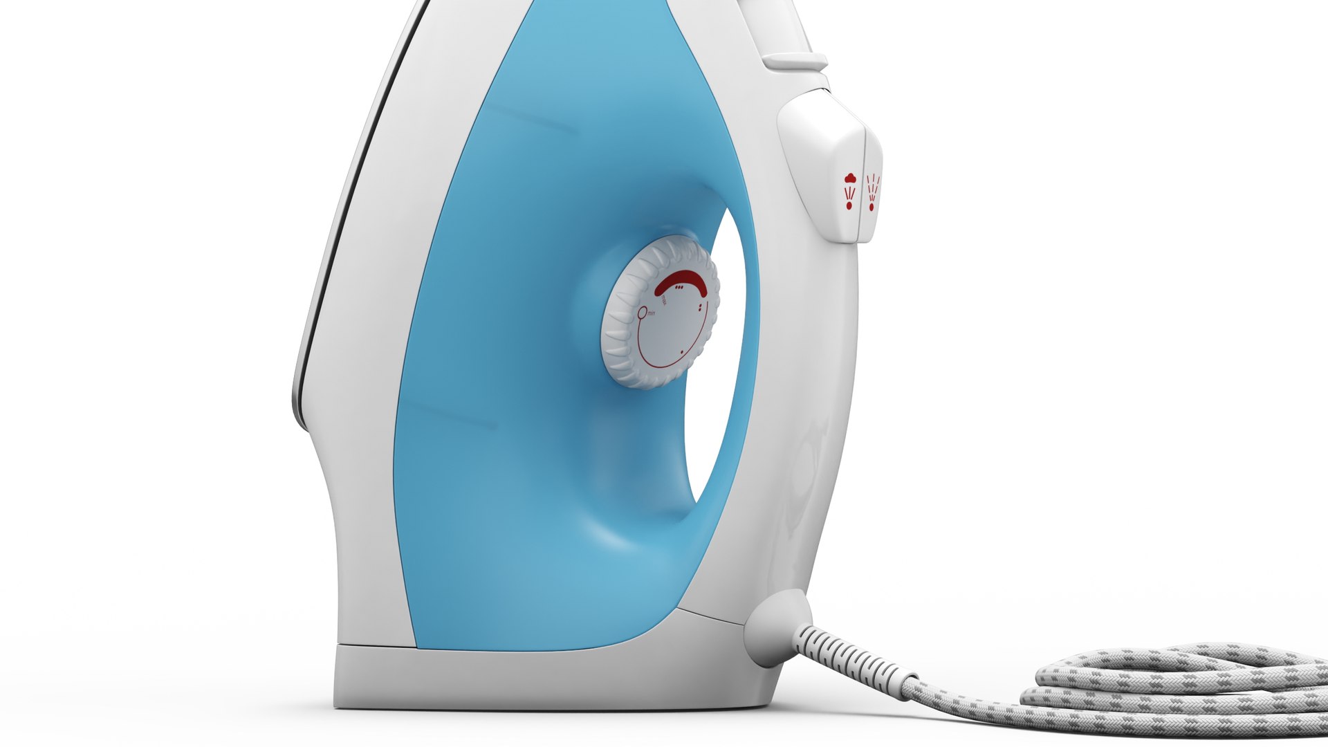 3D Steam Iron Blue Model - TurboSquid 2062674