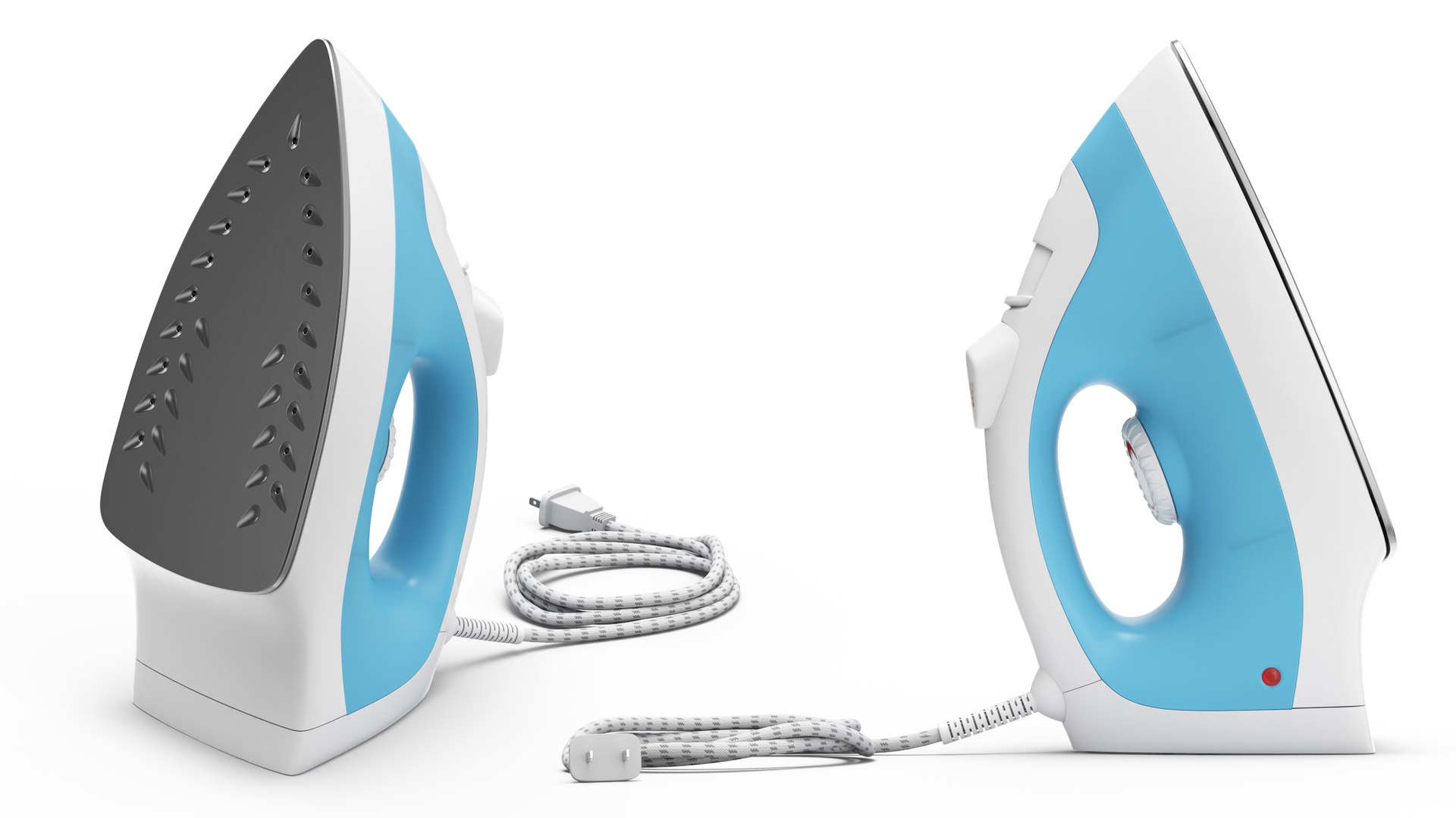 3D Steam Iron Blue Model - TurboSquid 2062674