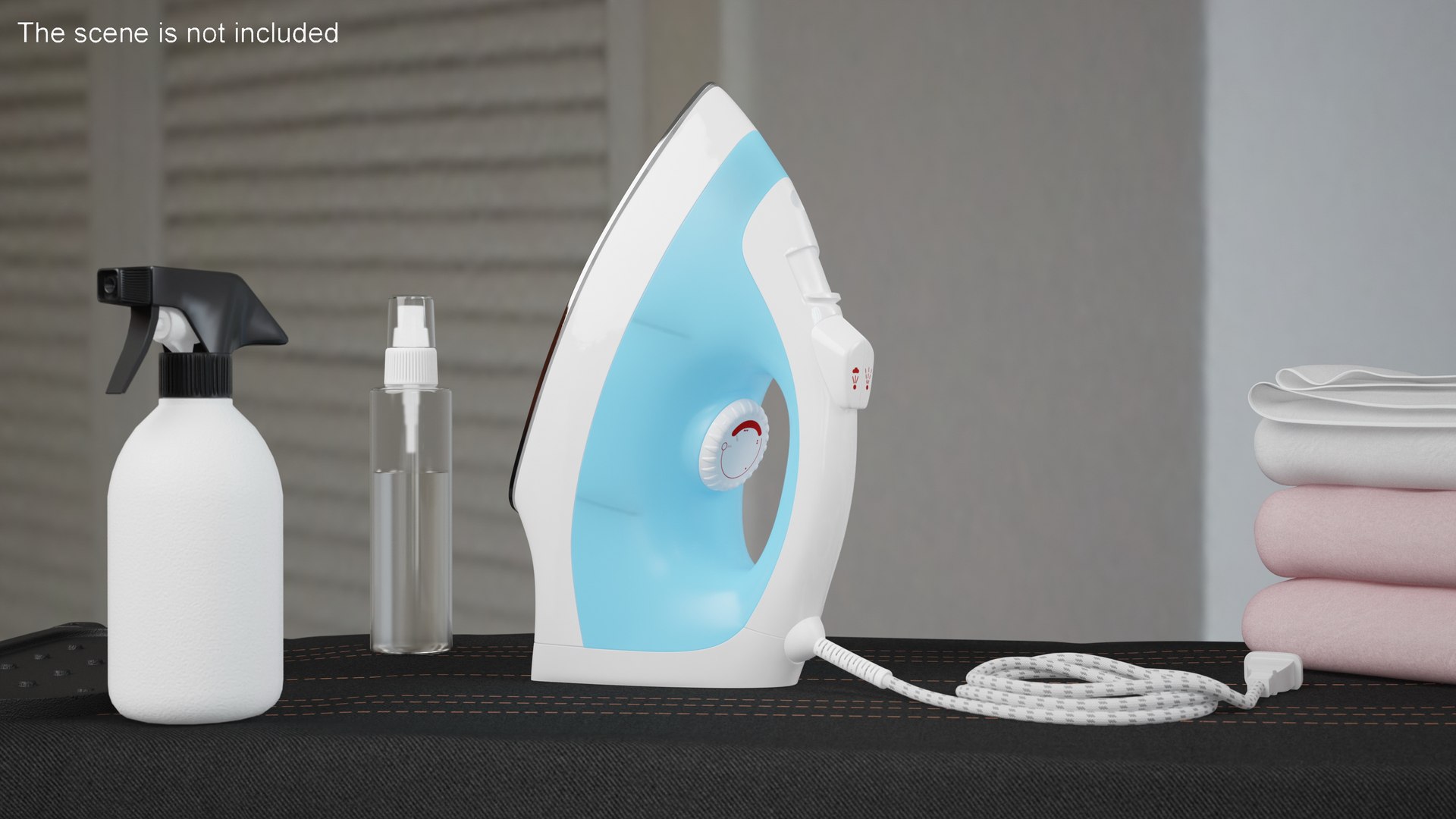 3D Steam Iron Blue Model - TurboSquid 2062674