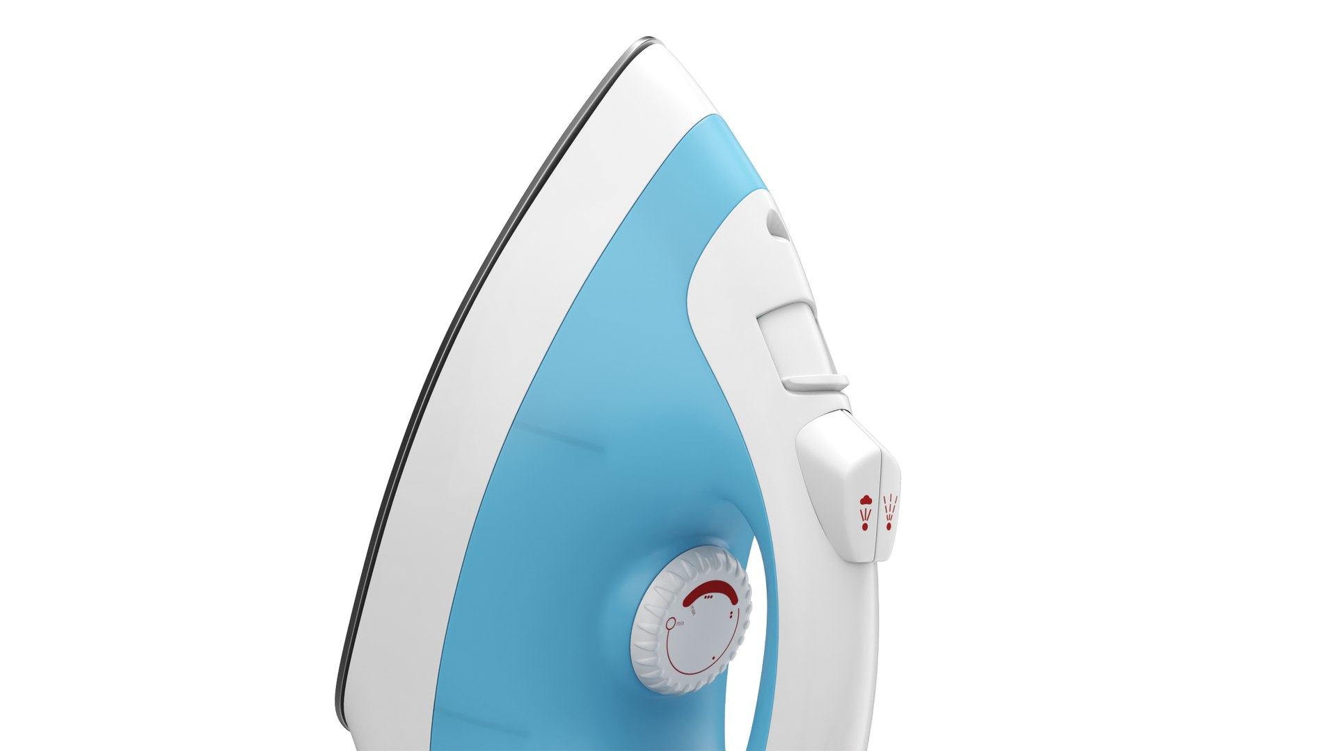 3D Steam Iron Blue Model - TurboSquid 2062674