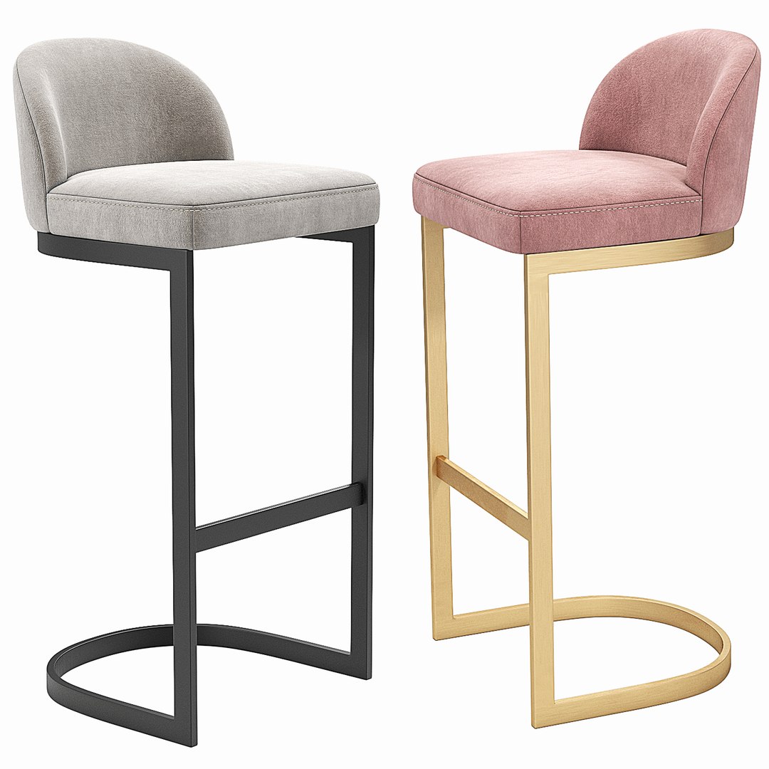 Restoration Hardware 1960S Rome Bar Stool 3D Model - TurboSquid 2041145