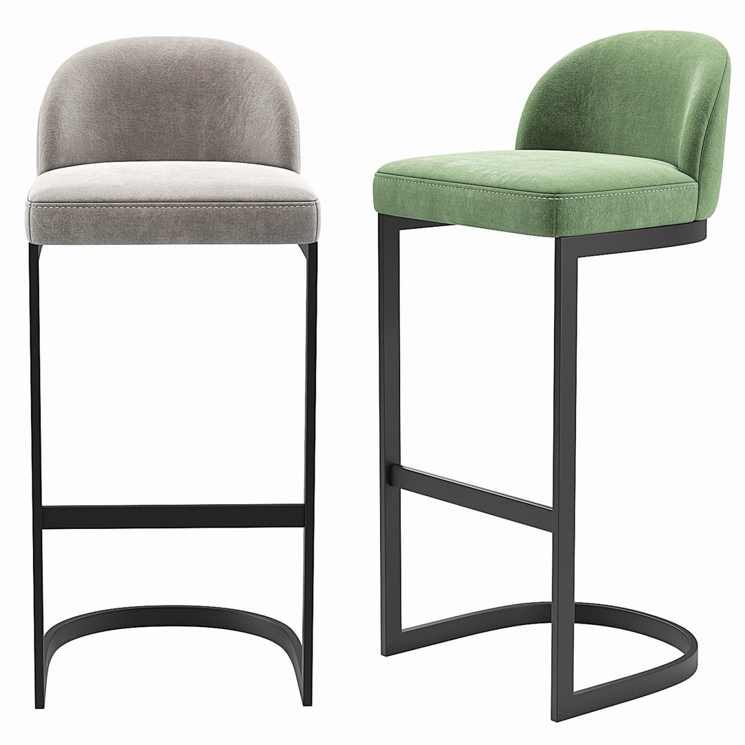 Restoration Hardware 1960S Rome Bar Stool 3D Model - TurboSquid 2041145