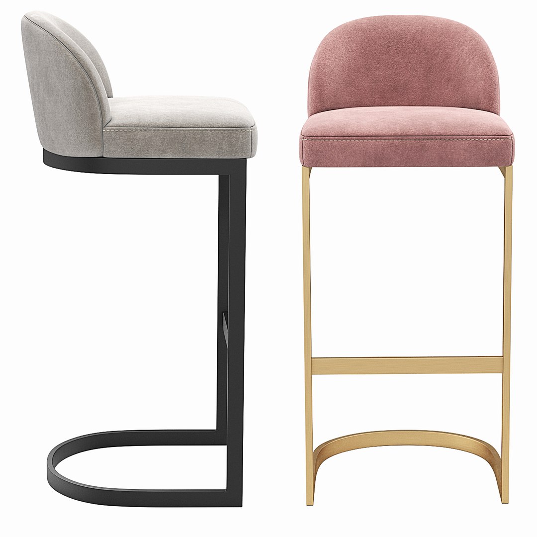 Restoration Hardware 1960S Rome Bar Stool 3D Model - TurboSquid 2041145