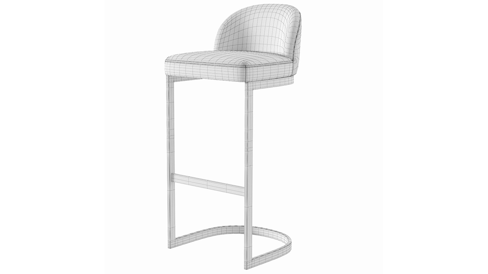 Restoration Hardware 1960S Rome Bar Stool 3D Model - TurboSquid 2041145