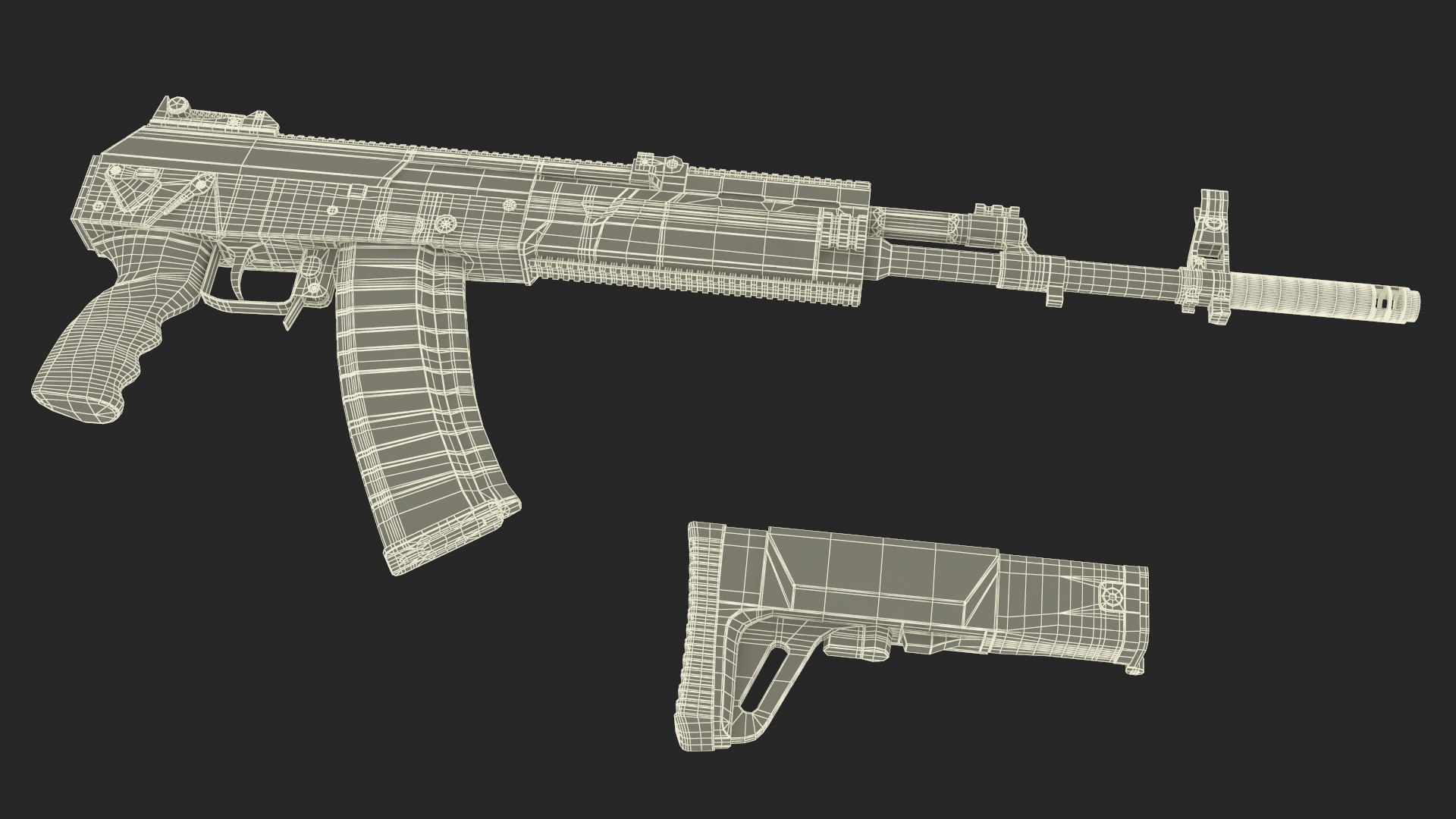 3D Assault Rifle AK-12 2011 New - TurboSquid 2135146
