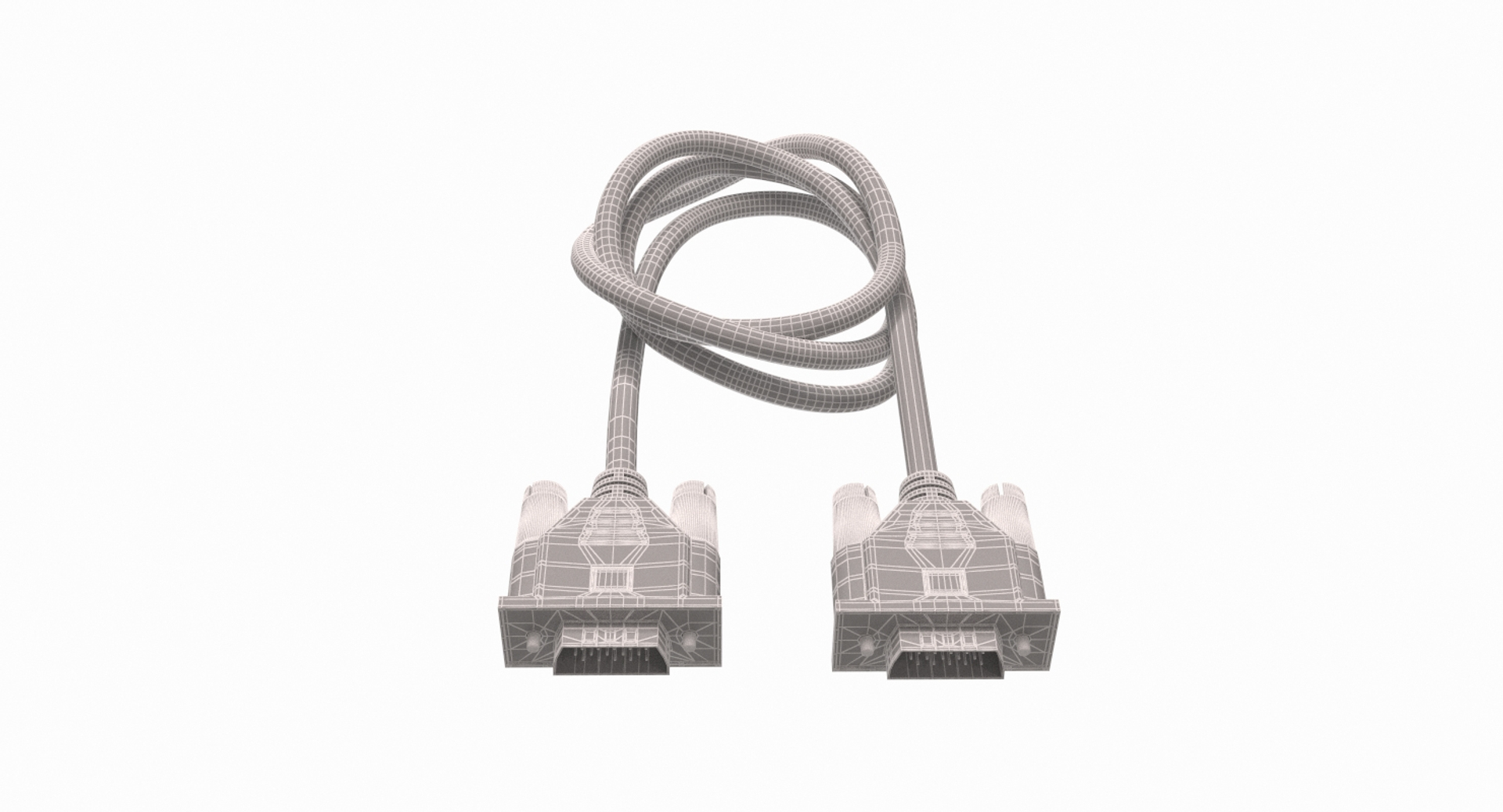 3d model vga cable