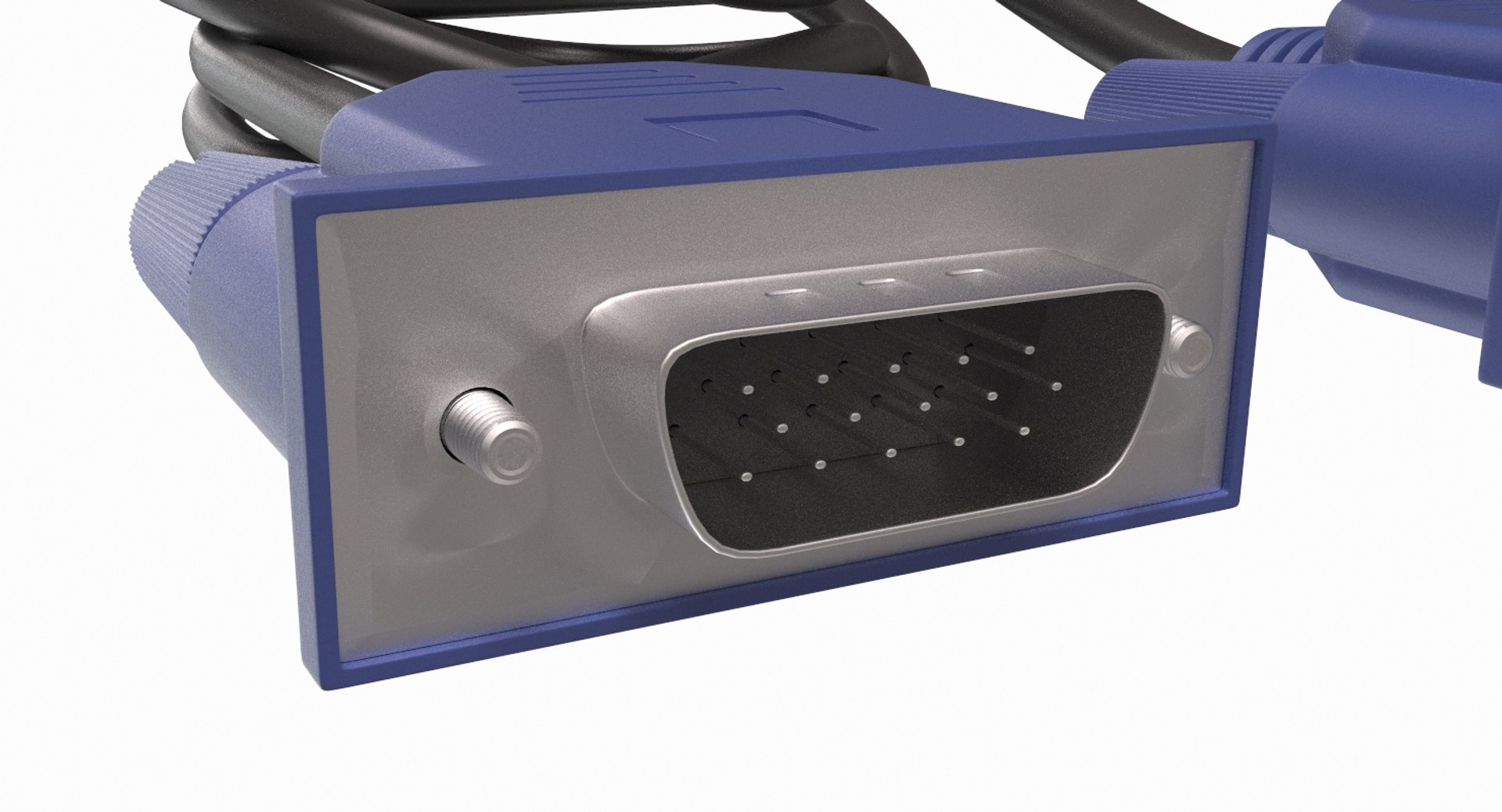 3d model vga cable