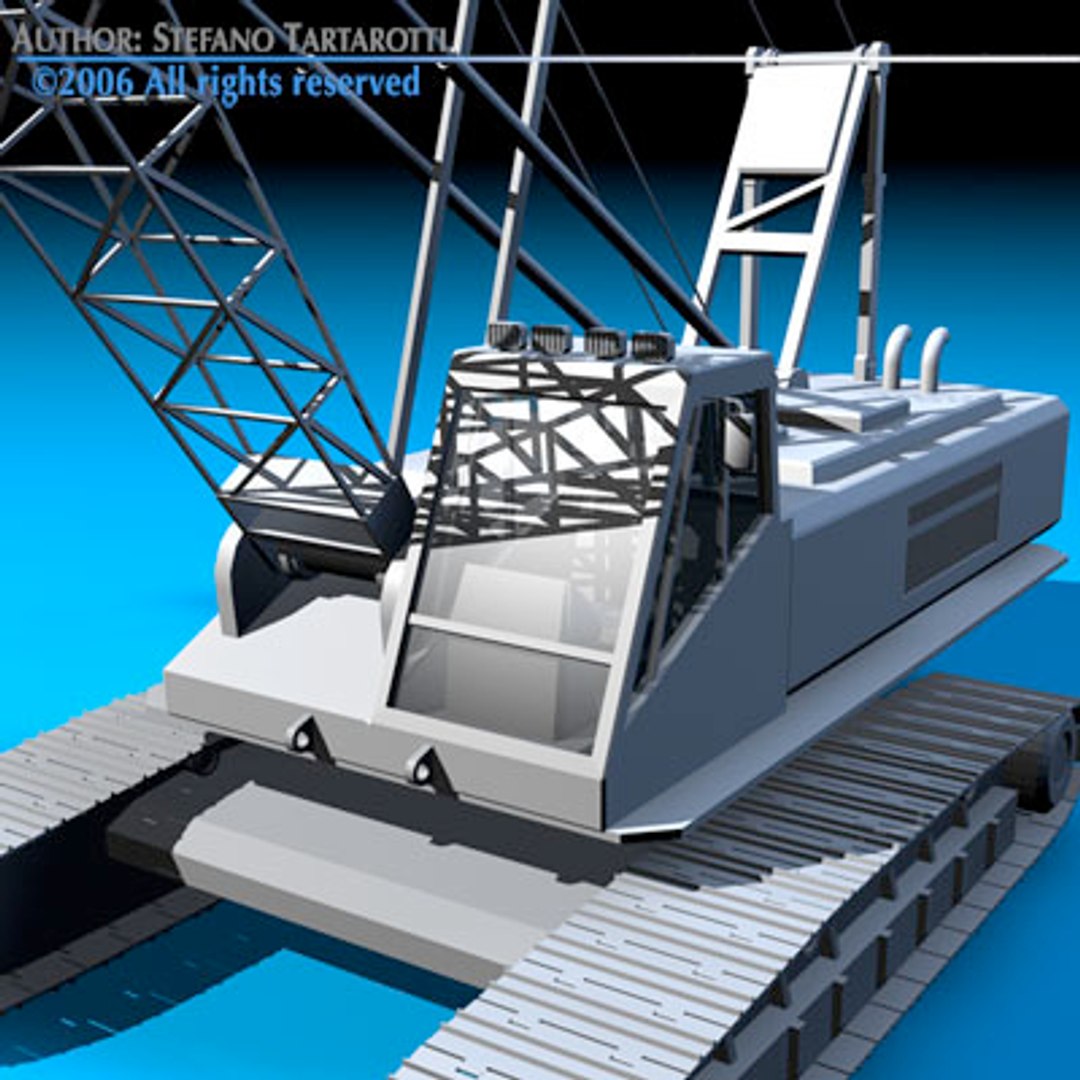 3d Crane Dipper Bucket Model