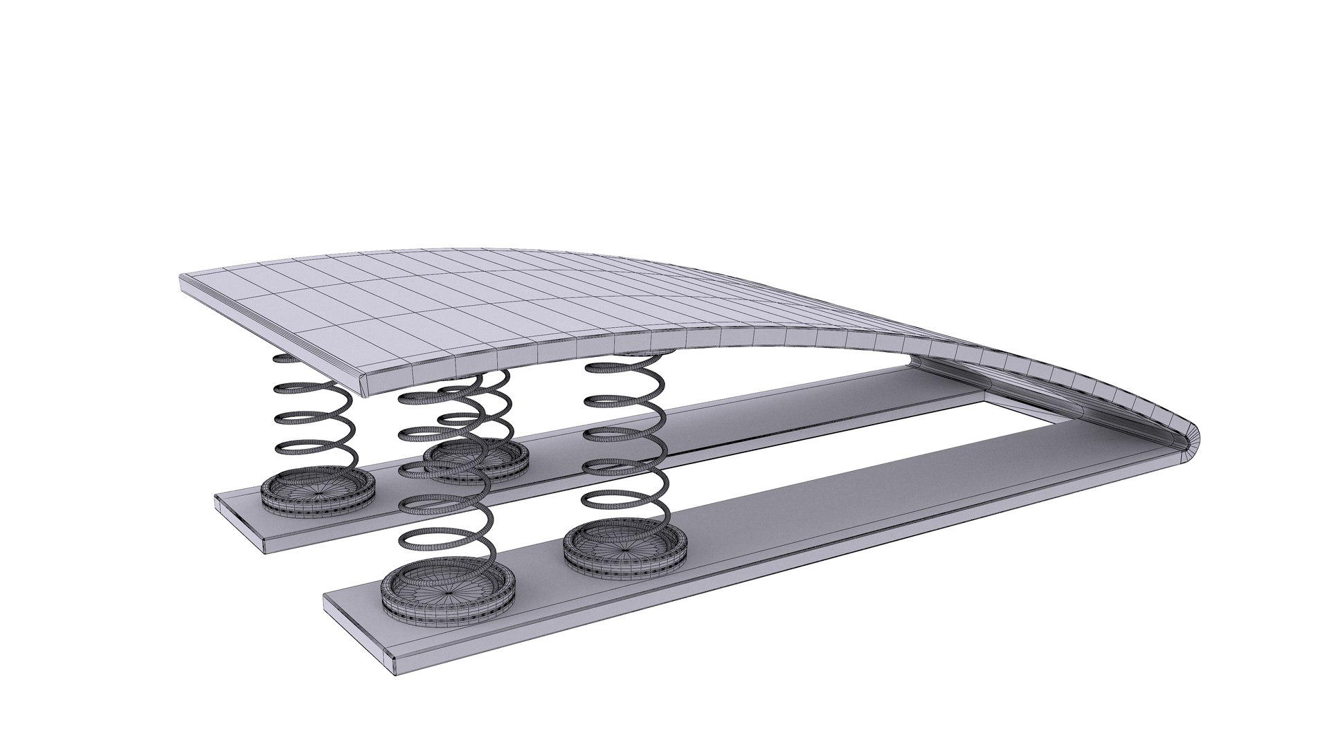 3D Model Gymnastic Spring Board - TurboSquid 1887988