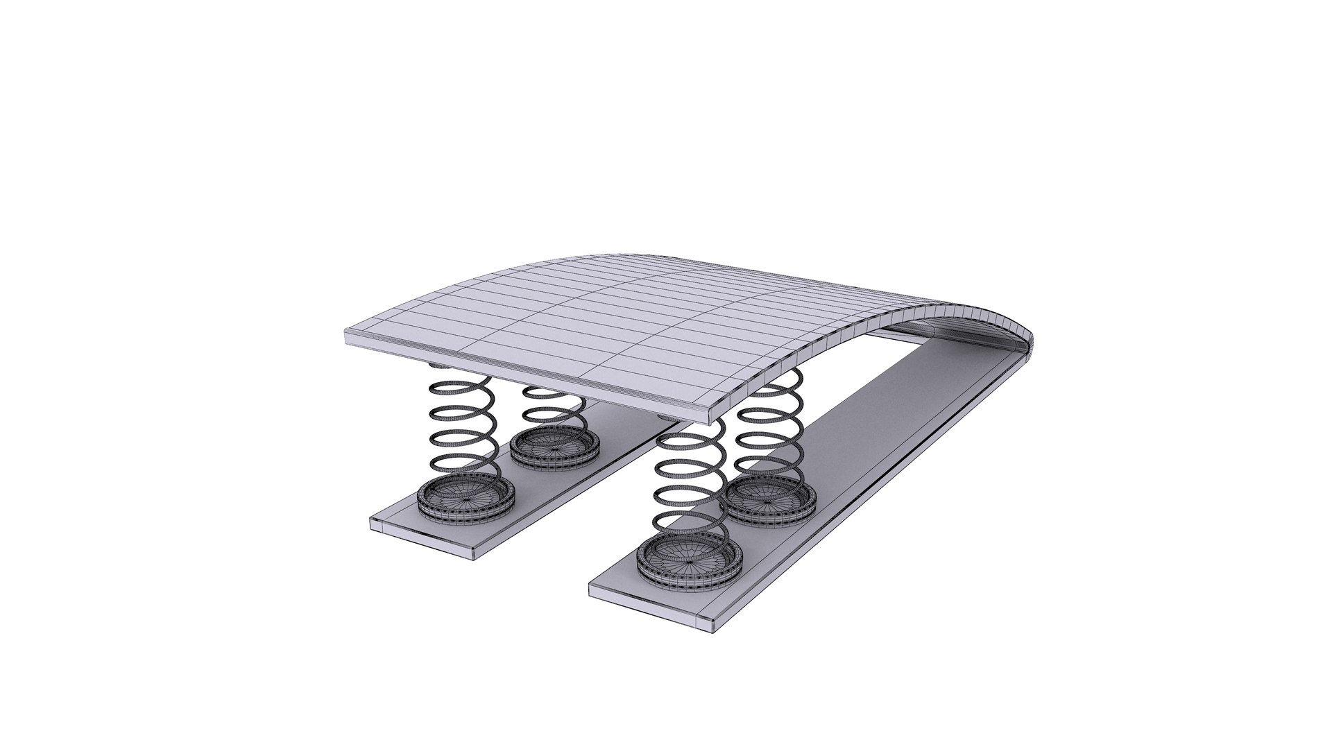 3D Model Gymnastic Spring Board - TurboSquid 1887988