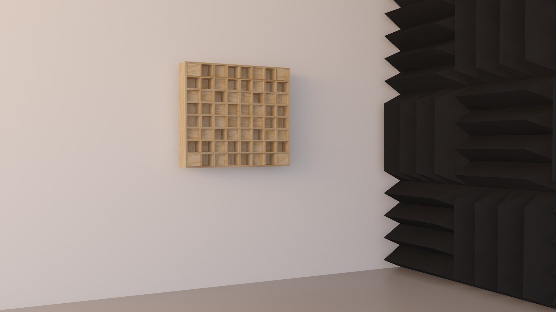 Schroeder Diffuser 60x60 3D - TurboSquid 2250968