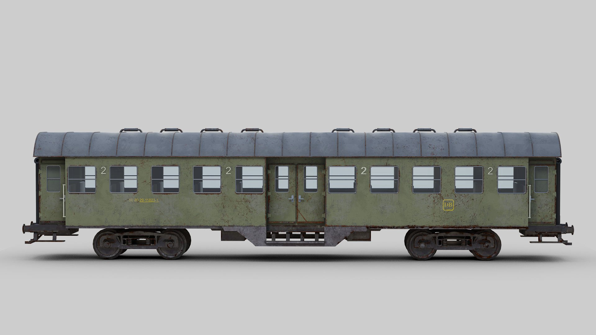 Passenger Railroad Car Model - TurboSquid 2172406