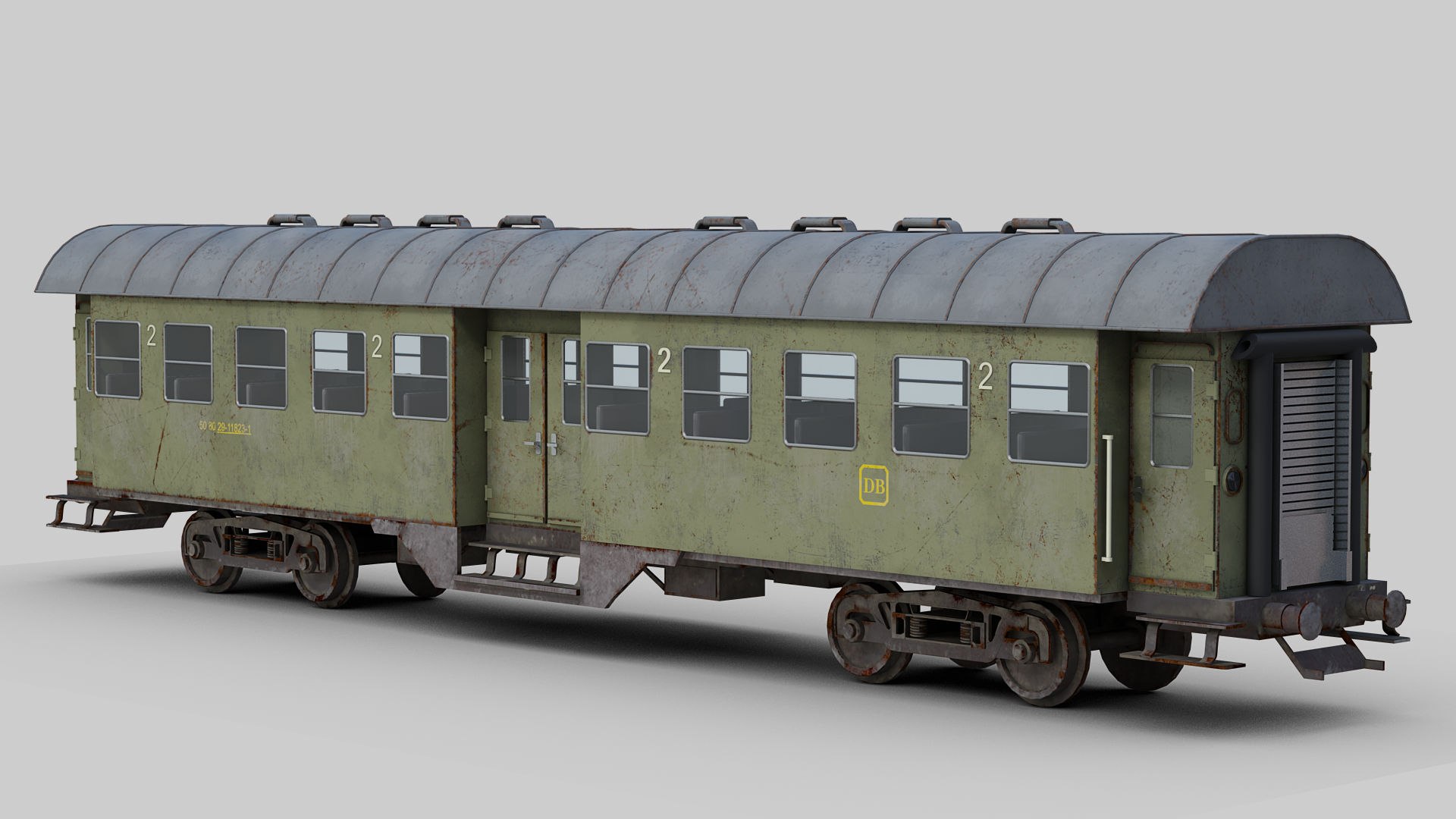 Passenger Railroad Car Model - TurboSquid 2172406
