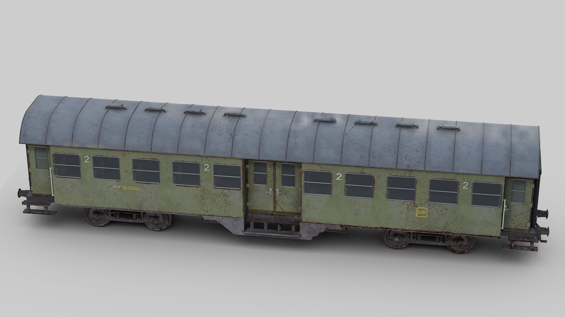 Passenger Railroad Car Model - TurboSquid 2172406