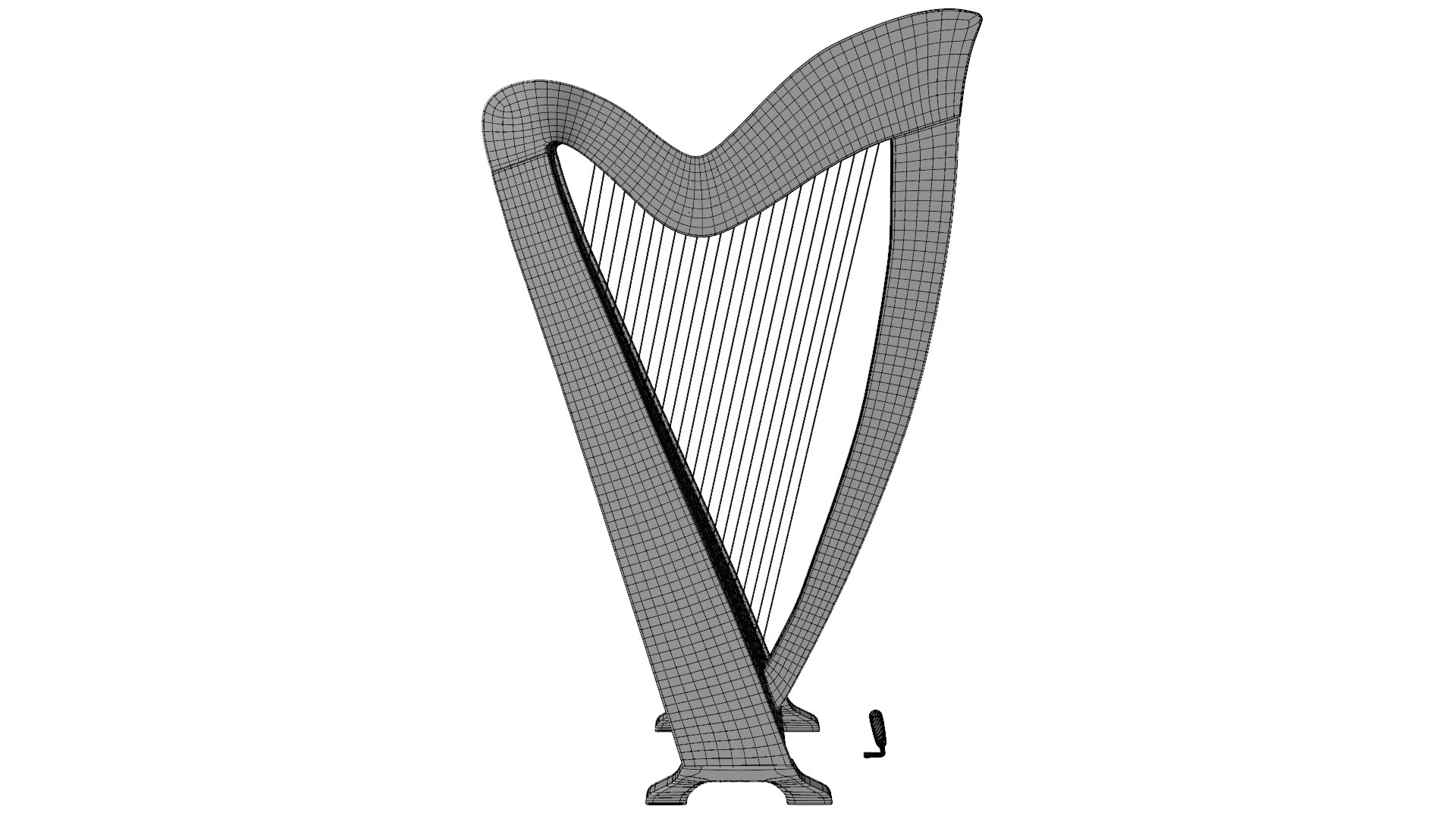 Celtic Harp Model - TurboSquid 2324402