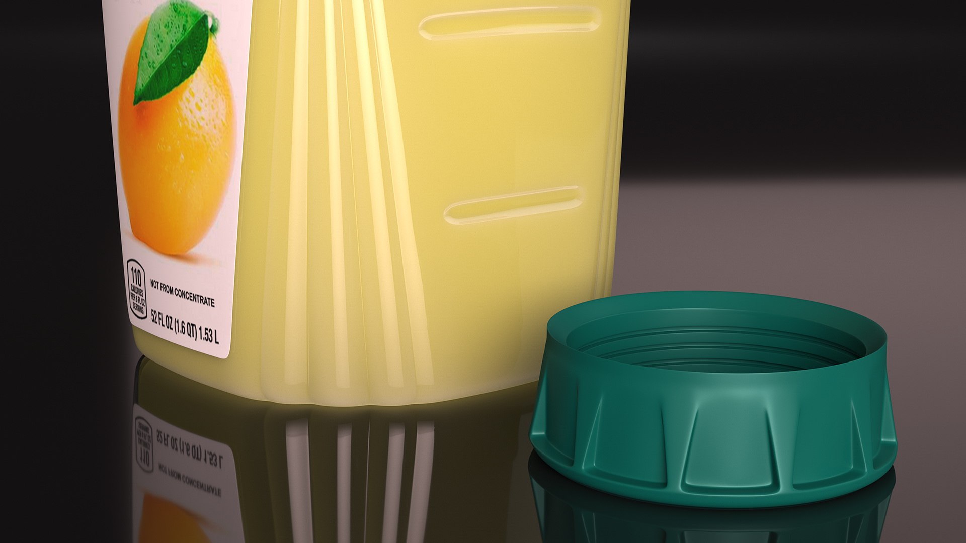 3D Lemon Beverage Simply Lemonade Open - TurboSquid 2047737