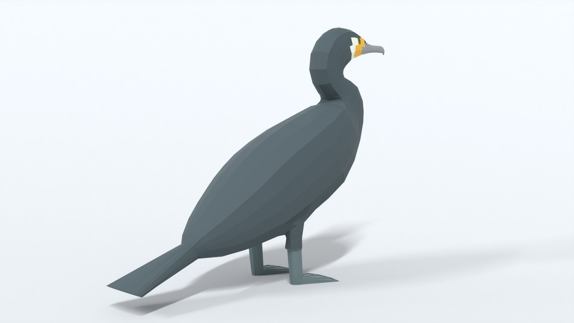 Great Cormorant Cartoon 3D Model - TurboSquid 1679025