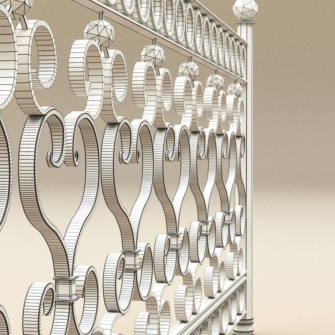 Railing 3d Max