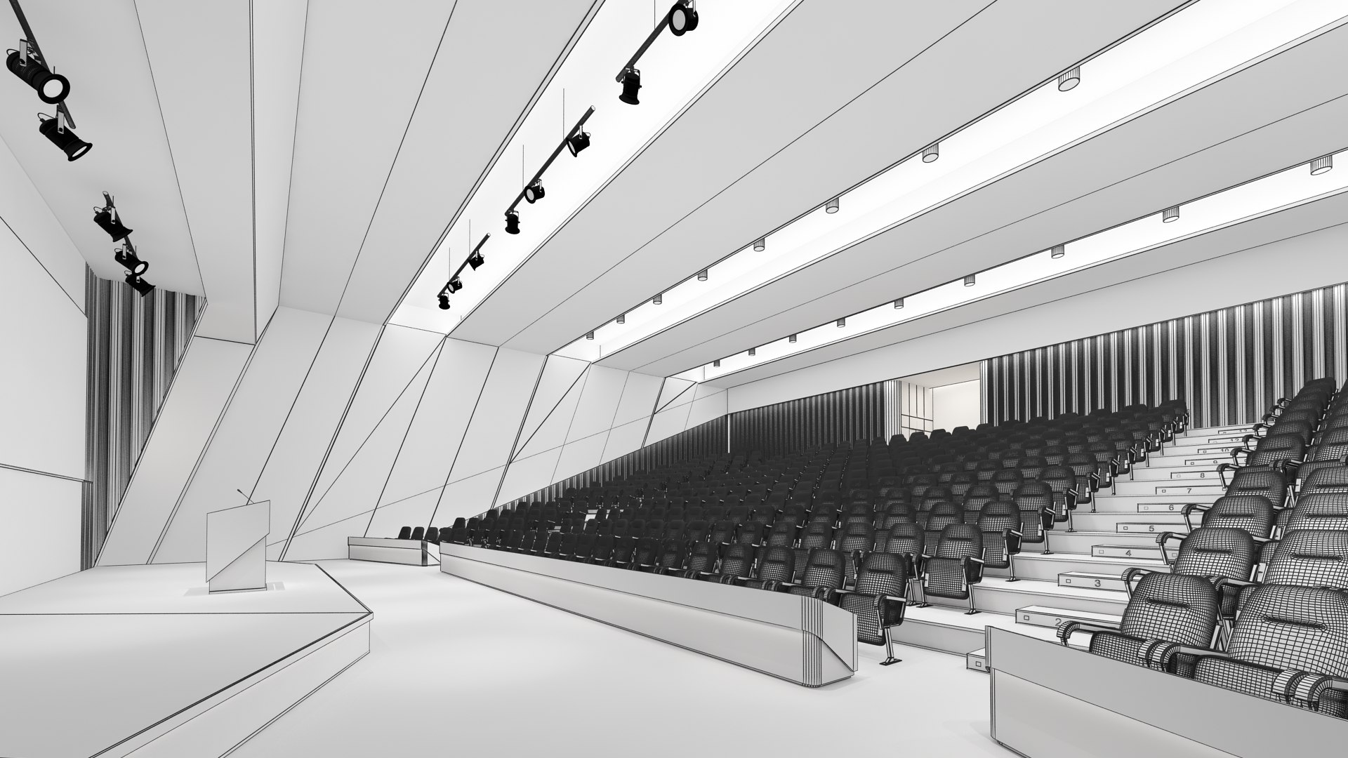 Lecture Hall 02 3D Model - TurboSquid 2095063