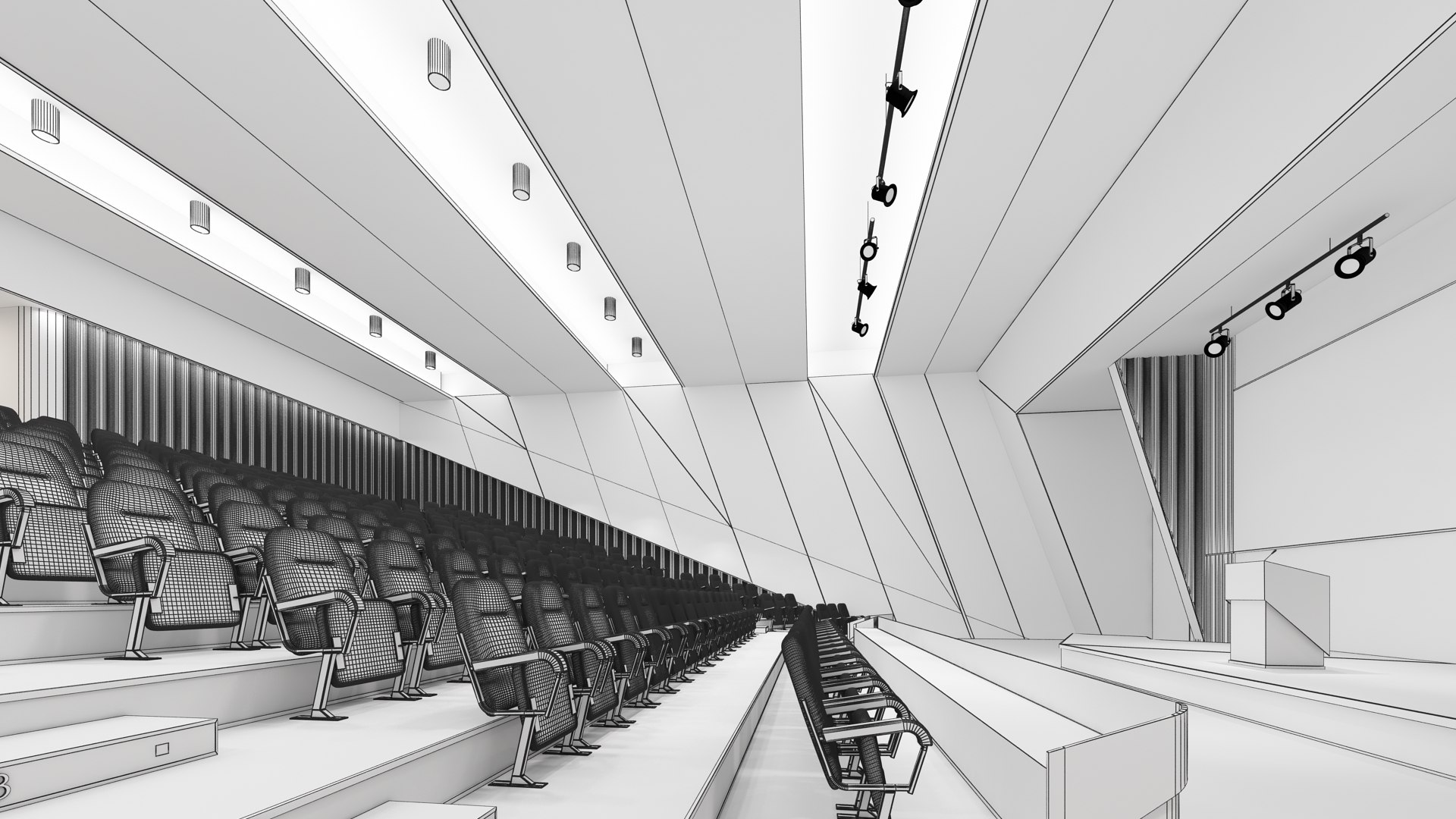 Lecture Hall 02 3D Model - TurboSquid 2095063