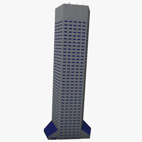 3d tall skyscraper