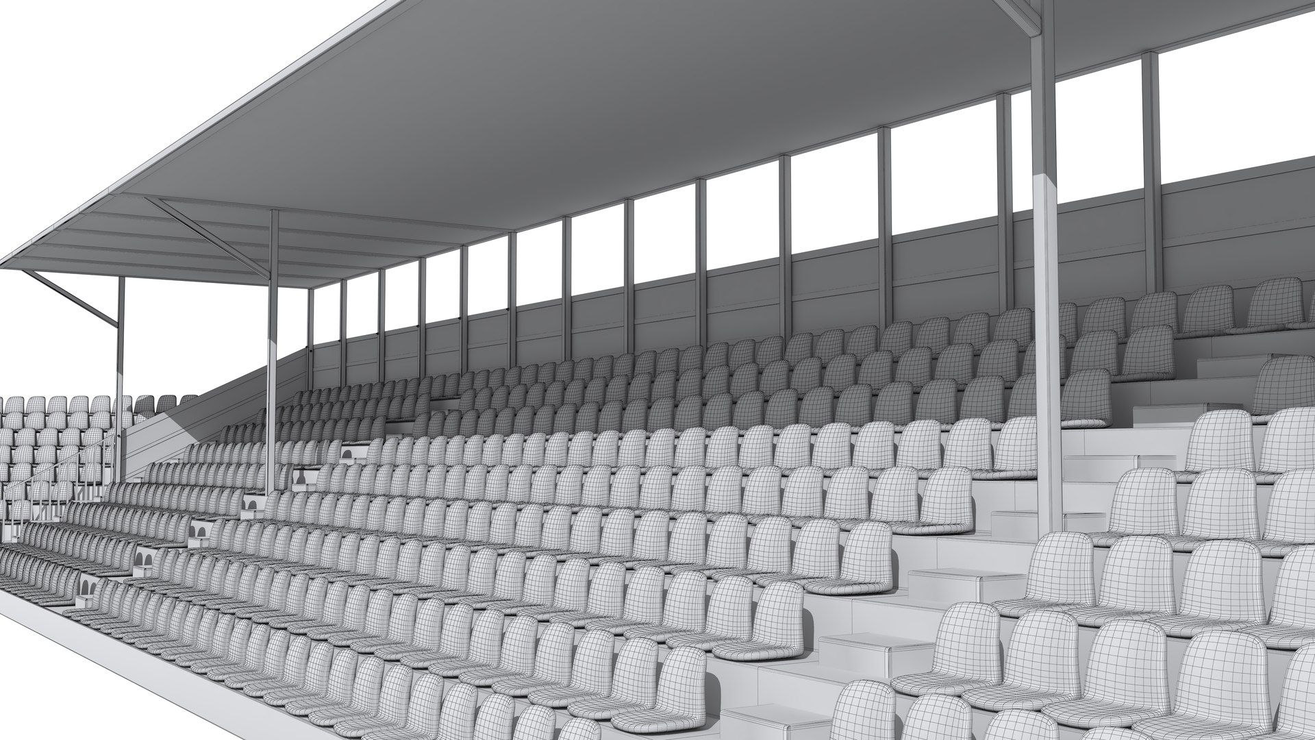 3D Stadium Seating Tribune - TurboSquid 2272204