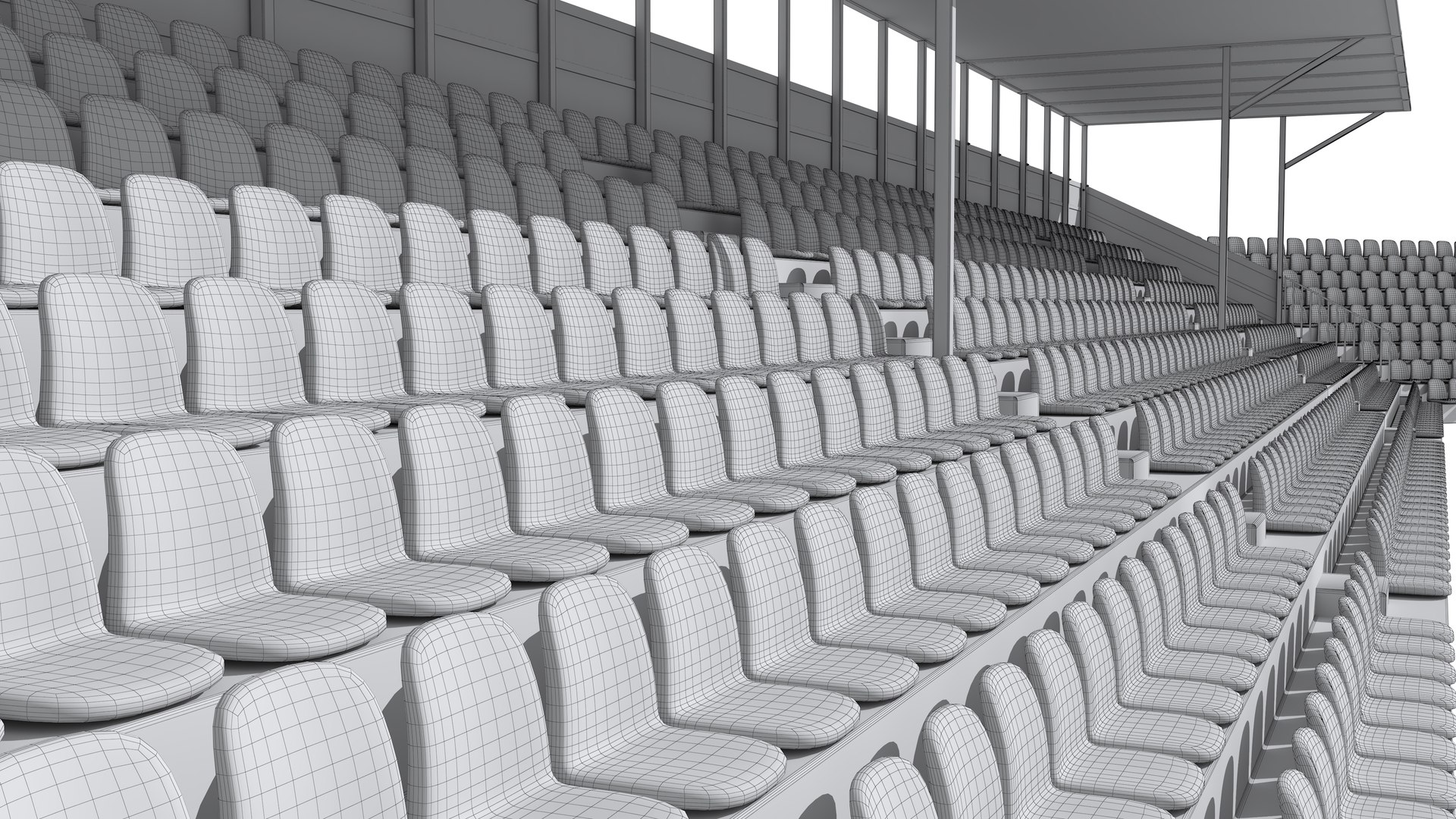 3D Stadium Seating Tribune - TurboSquid 2272204
