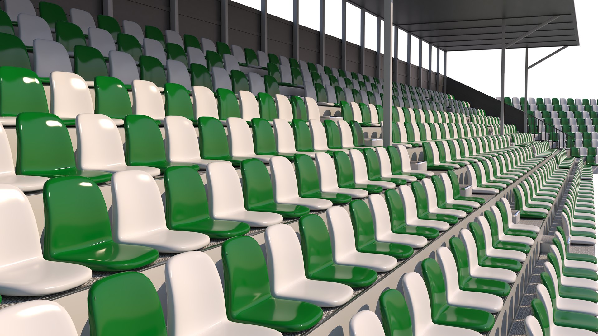 3D Stadium Seating Tribune - TurboSquid 2272204